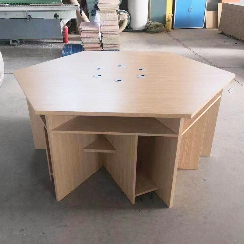 School Classroom School Desk and Chair Hexagonal Table Primary and ...