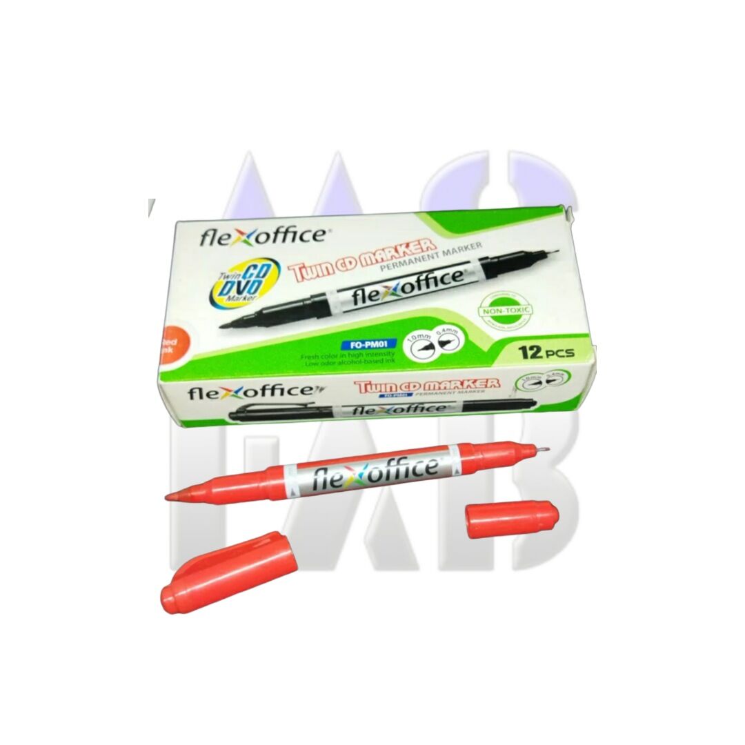Flexoffice Twin CD Marker FO-PM01 PER PIECE | Lazada PH