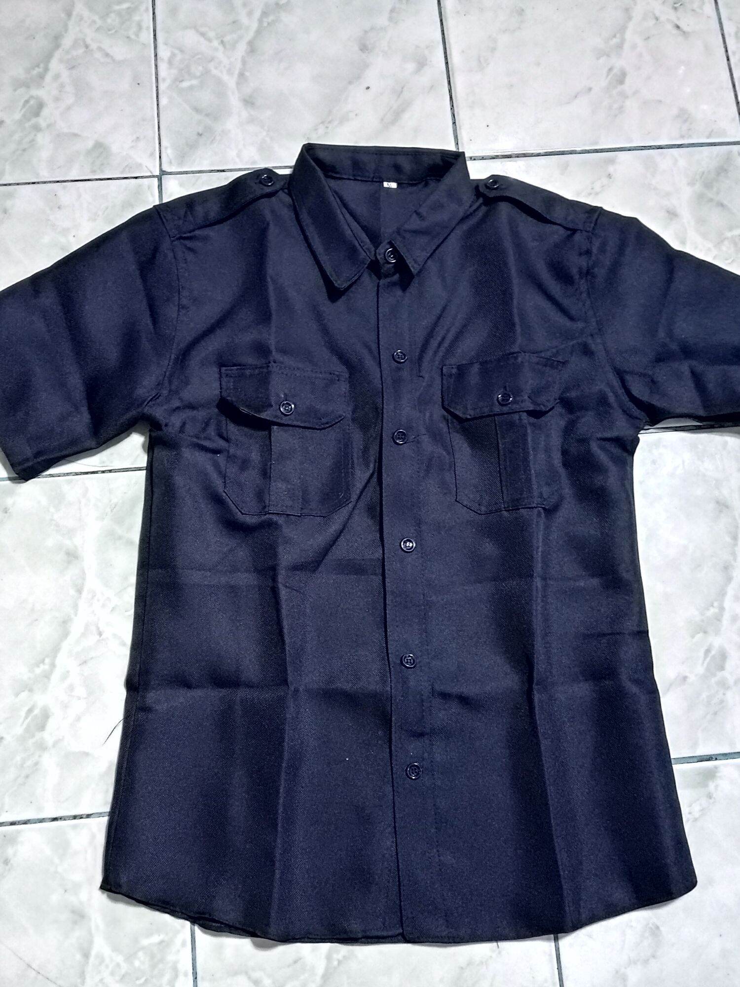 Polo Navy Blue Plain For Security Guard Uniform | Lazada PH