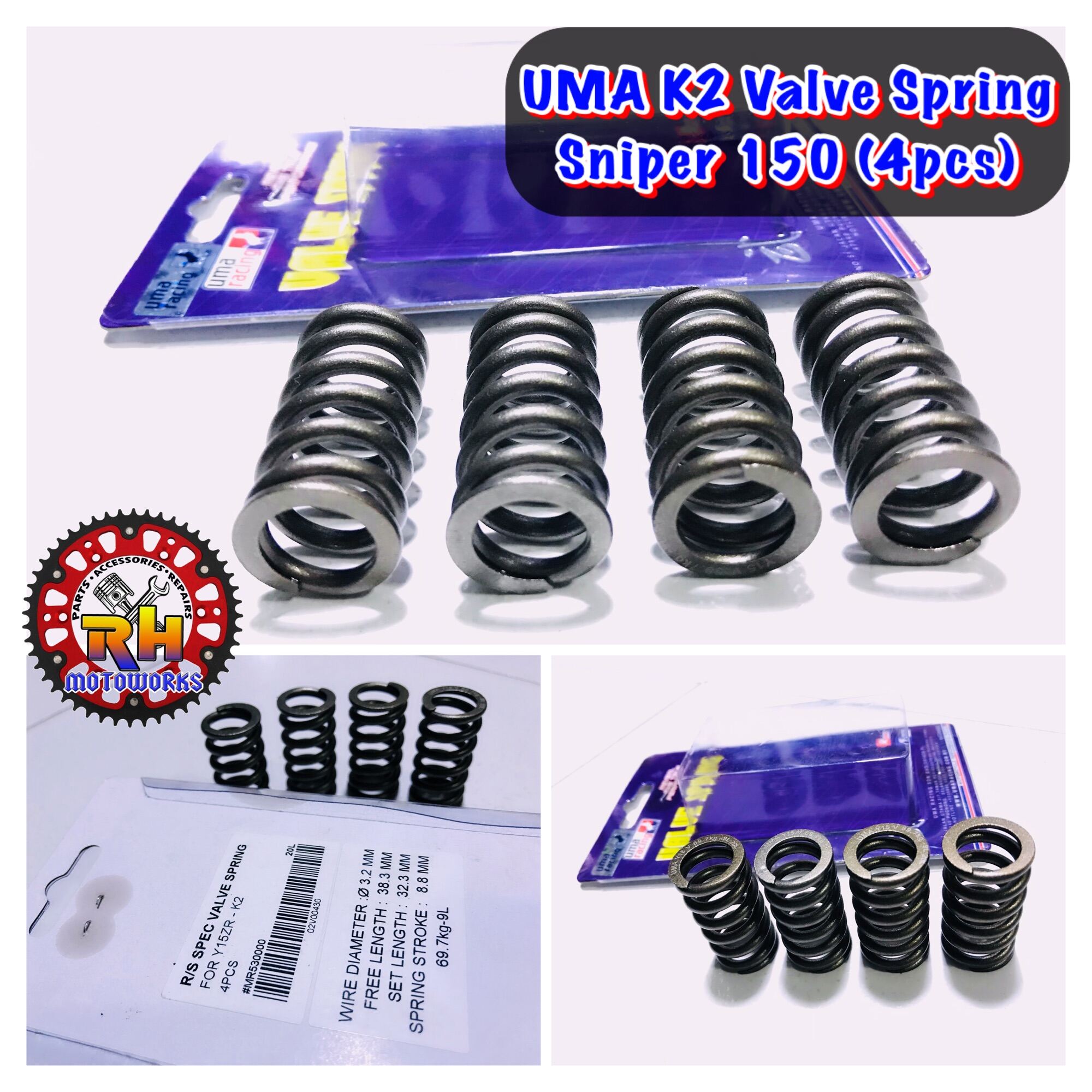UMA K2 Valve Spring for SNIPER 150 (4pcs) | Lazada PH