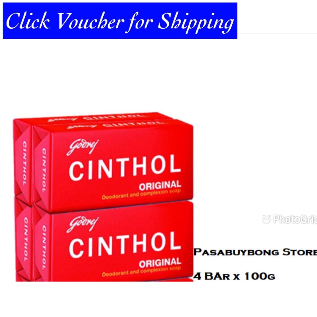 Cinthol Original 4BARx100g Complexion Bath Soap 99.9% Germ Protection ...