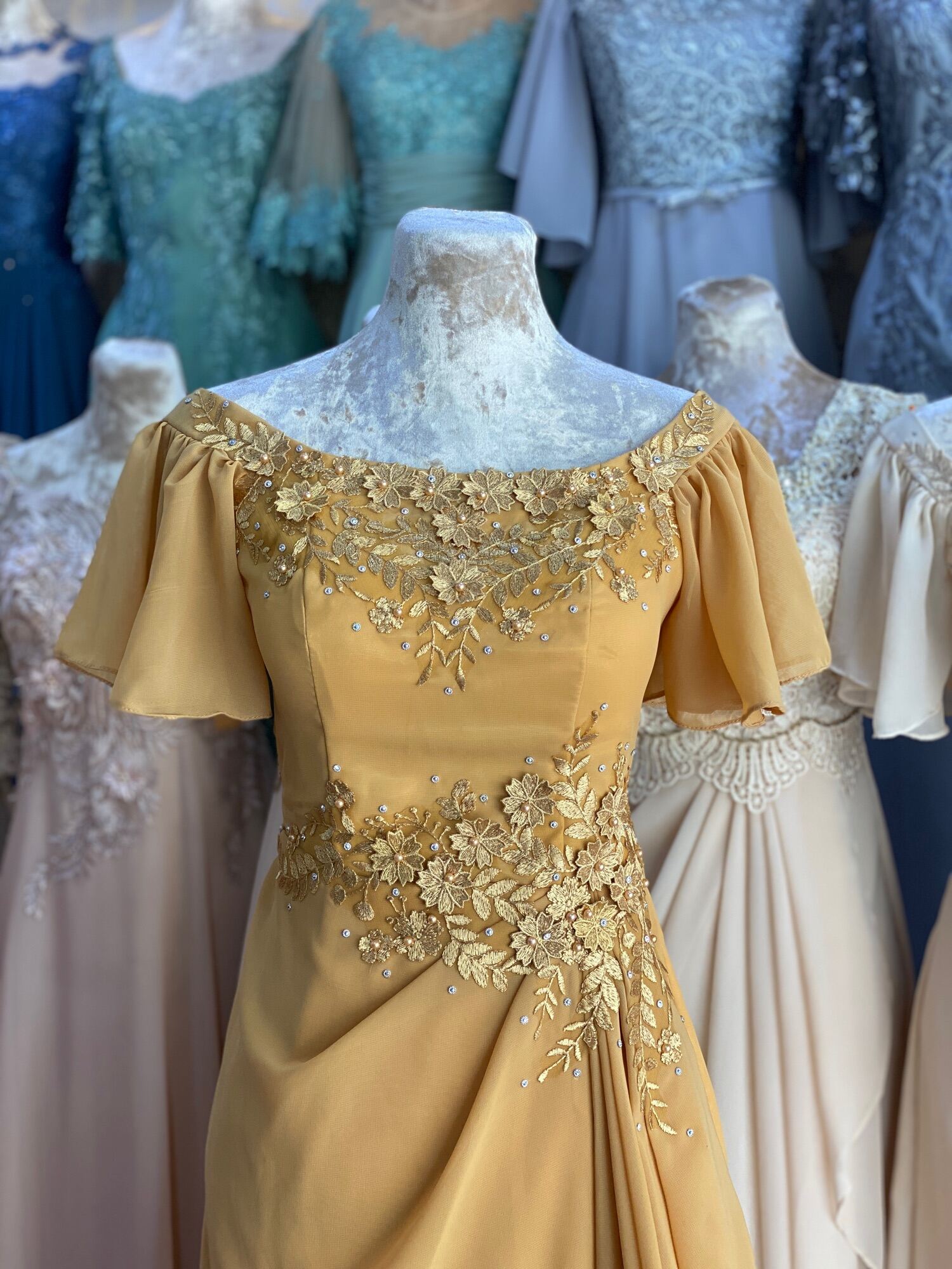 [S to 5X] (Mylene 2)Mother of the Bride Gown/ Ninang / Principal Sponsor | Lazada PH