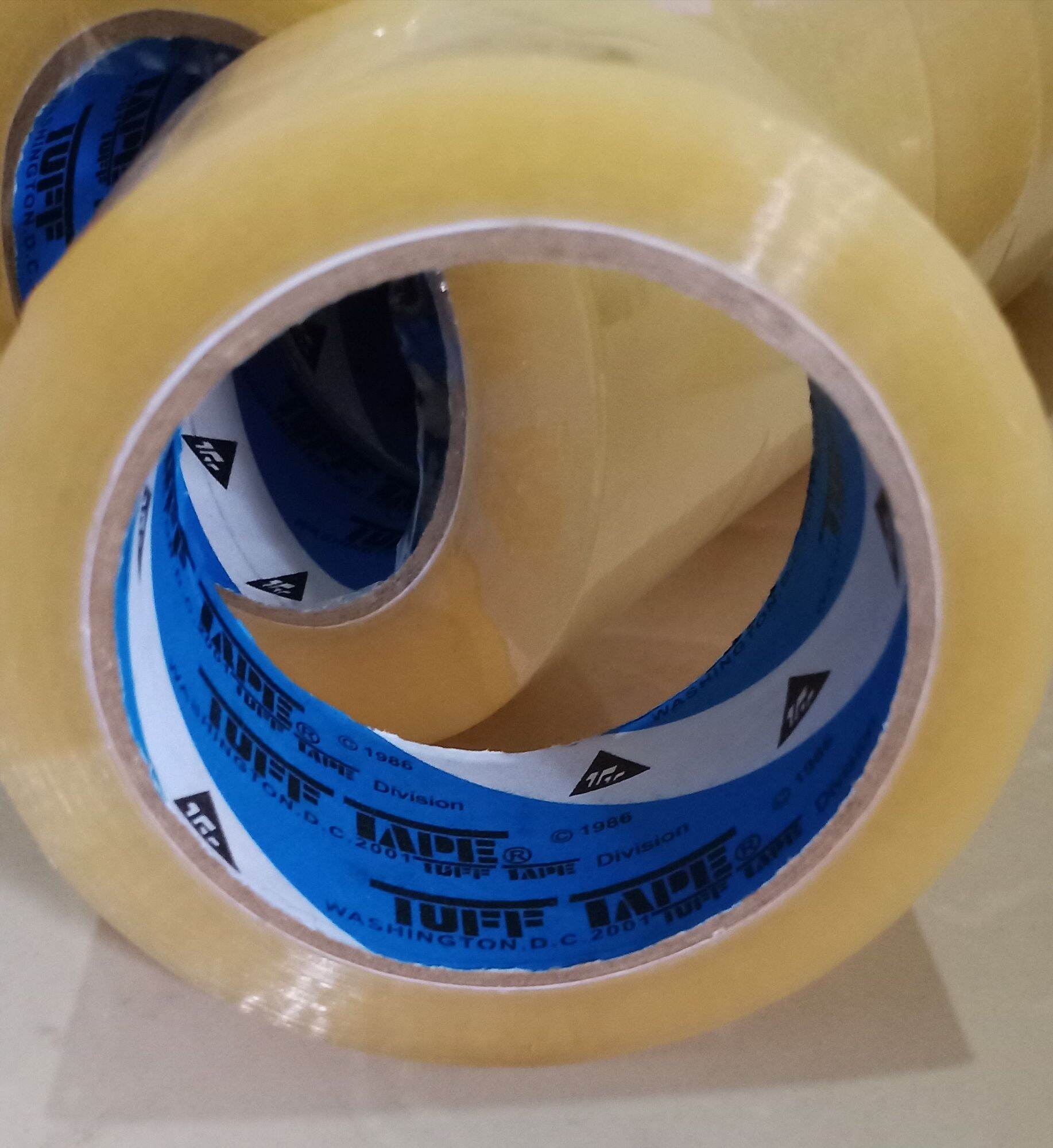 TUFF BRAND PACKAGING CLEAR TAPE (2inch x 100 meters packing tape ...