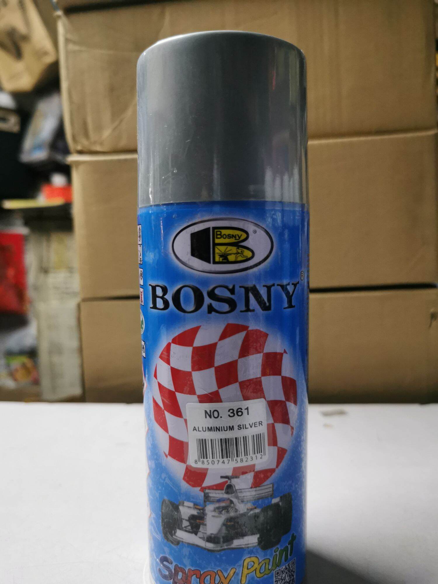 Bosny Aluminum Silver 361 Spray Paint | Lazada PH