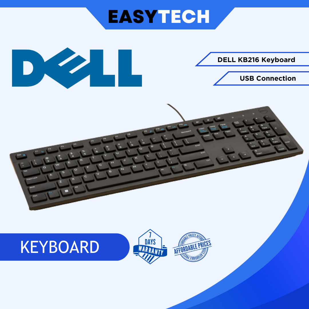 EASYTECH | Dell KB216 Multimedia USB Slim chocolate keys Home office ...