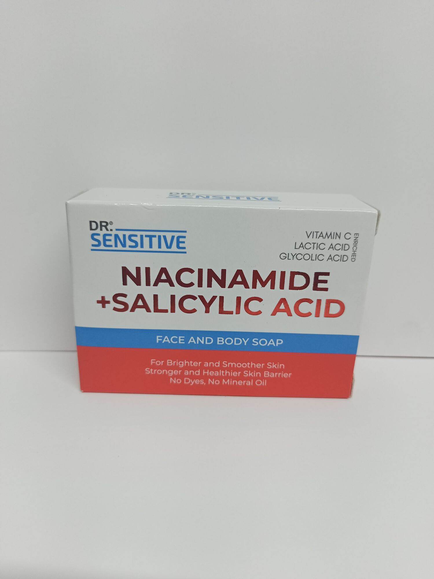 Dr.Sensitive Niacinamide + salicylic acid face and body bar soap 120g ...