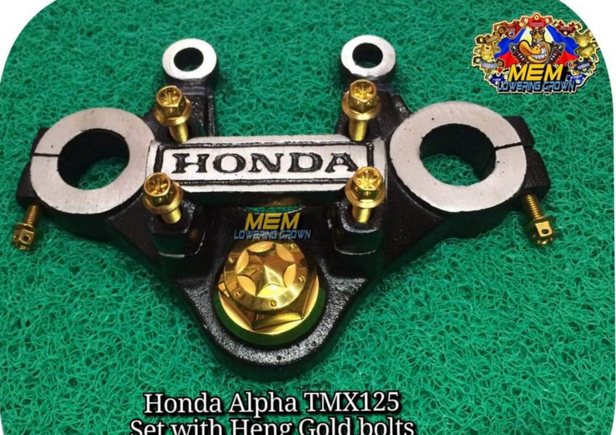 Honda Alpha TMX 125 Set with Heng gold bolts & Center nut | Lazada PH