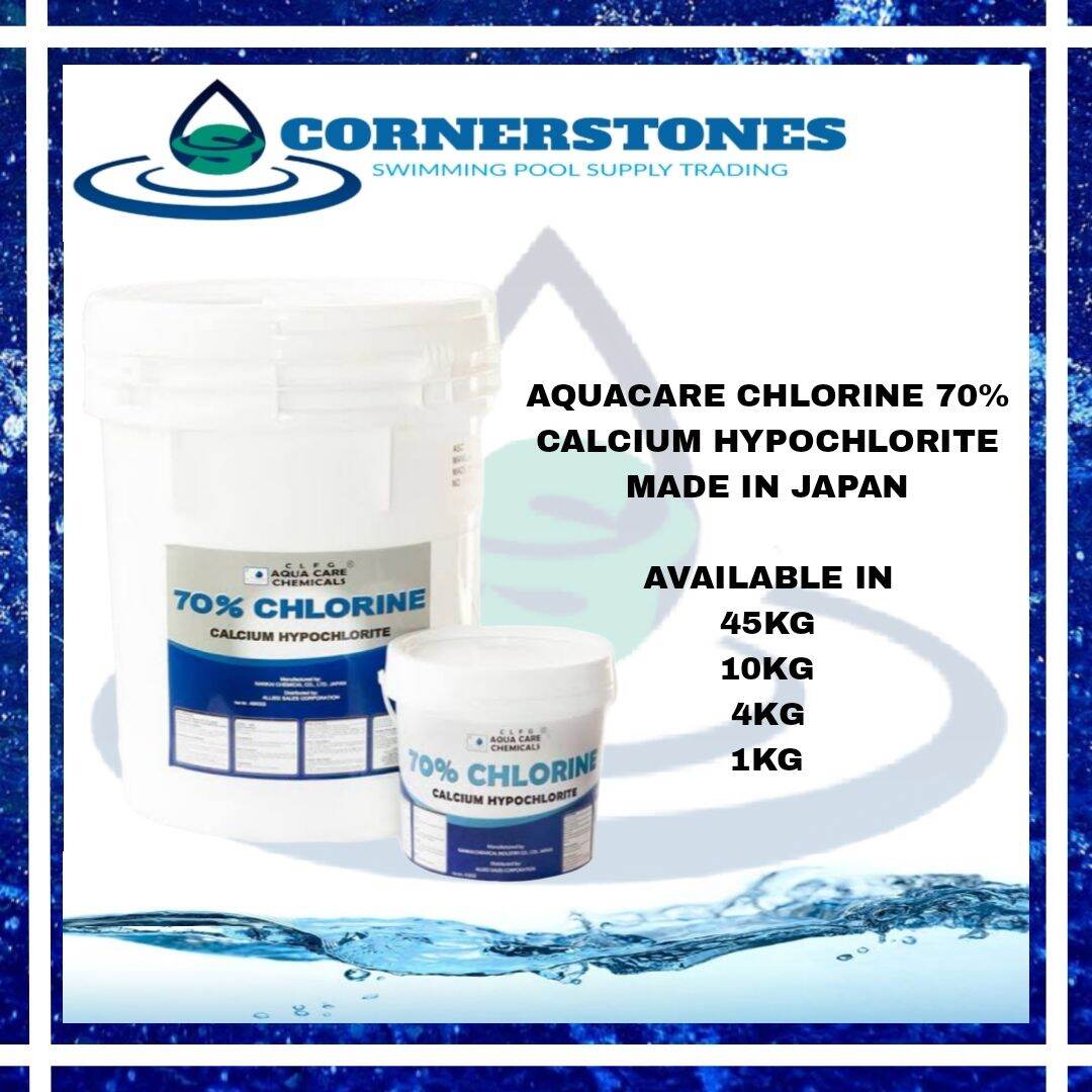 FUJICHLON 70%, ASAHI-CHLON 70%,AQUACARE 70% Chlorine Japan drum 45kg ...