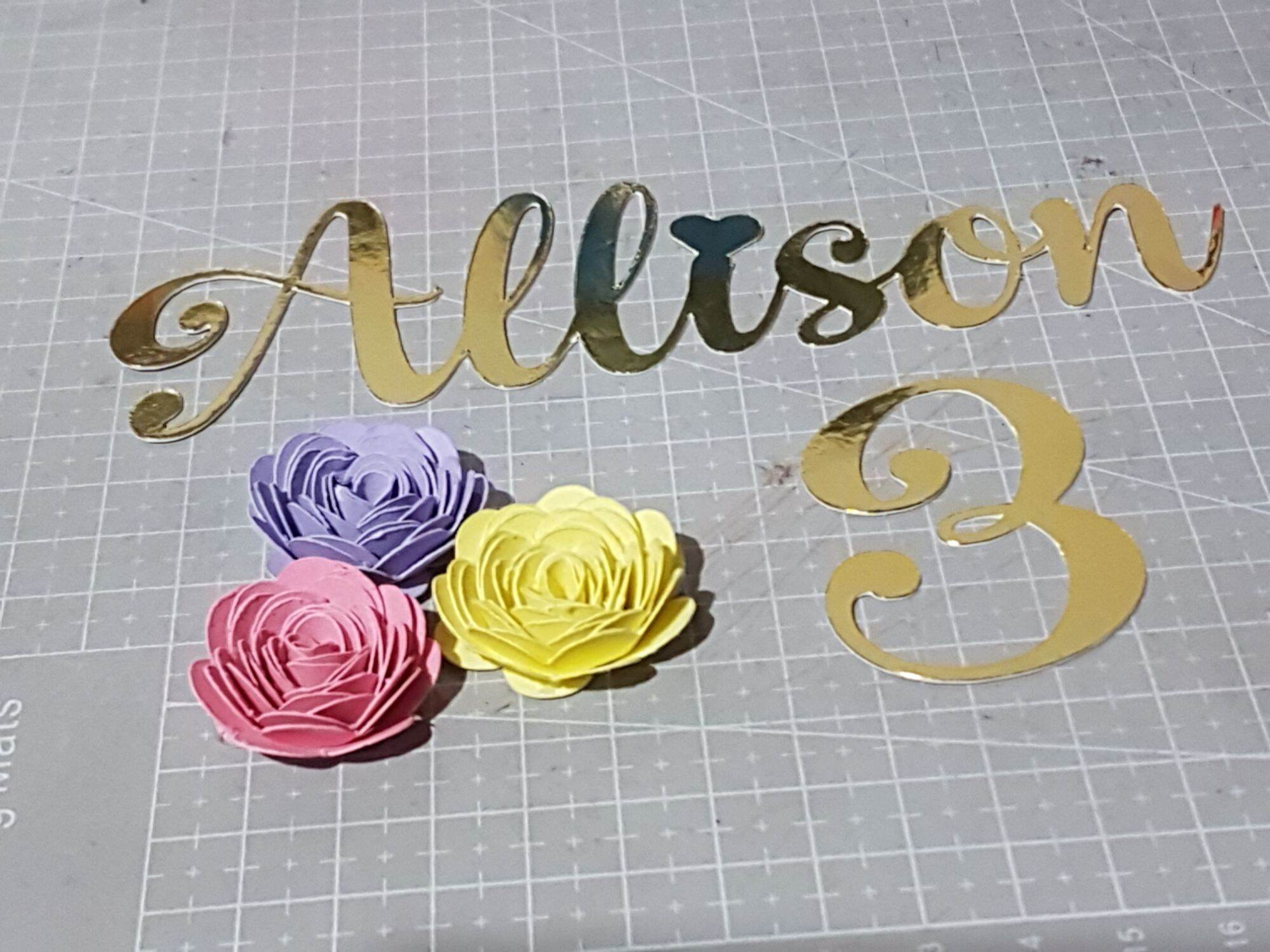 Side Cake topper name and number set cake decorations | Lazada PH