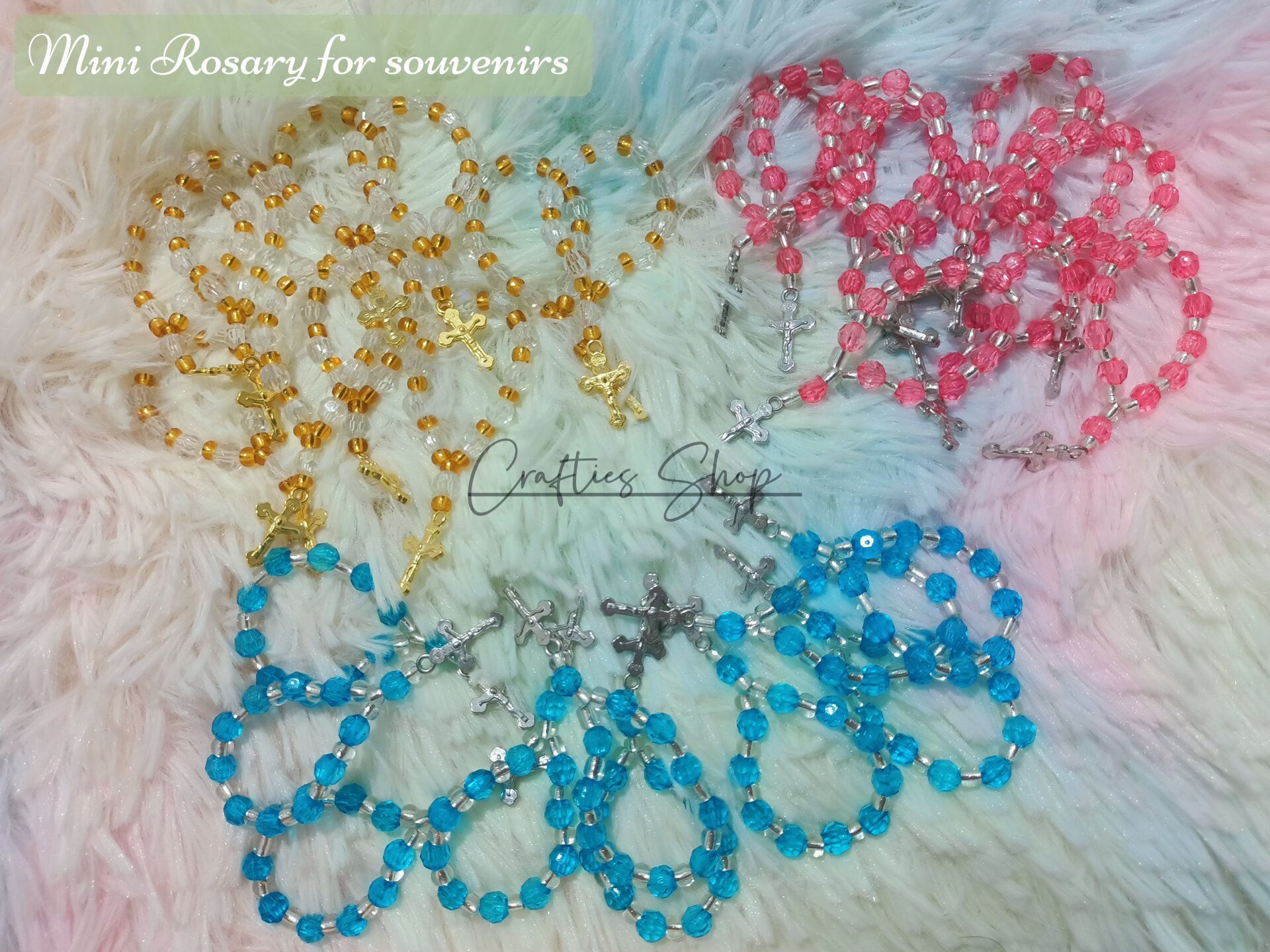 10pcs Mini Rosary for souvenirs/diy projects/giveaways for birthday ...