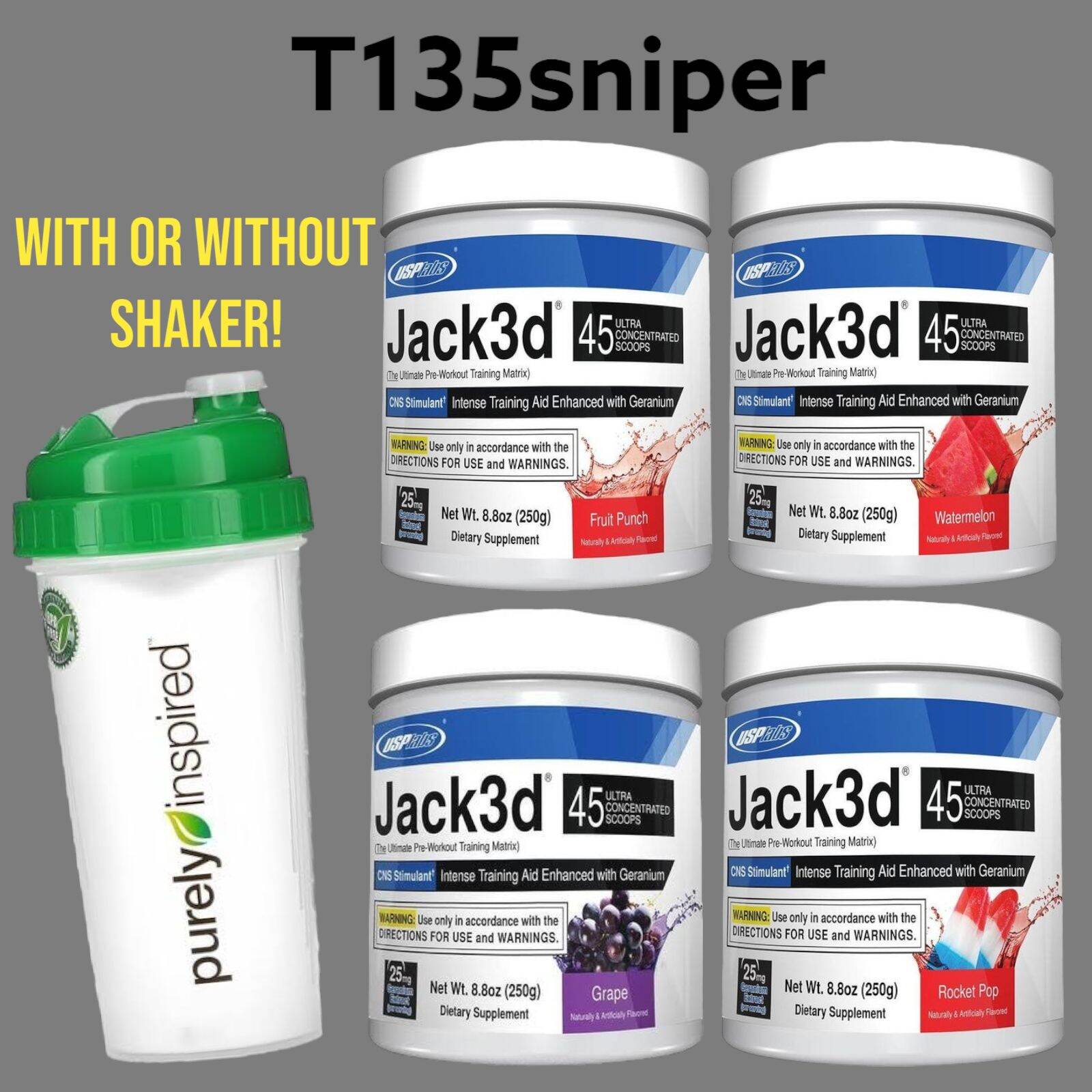 USP Labs Jack3d 45 Servings | Energy & Focus Formula 4 FLAVORS ...