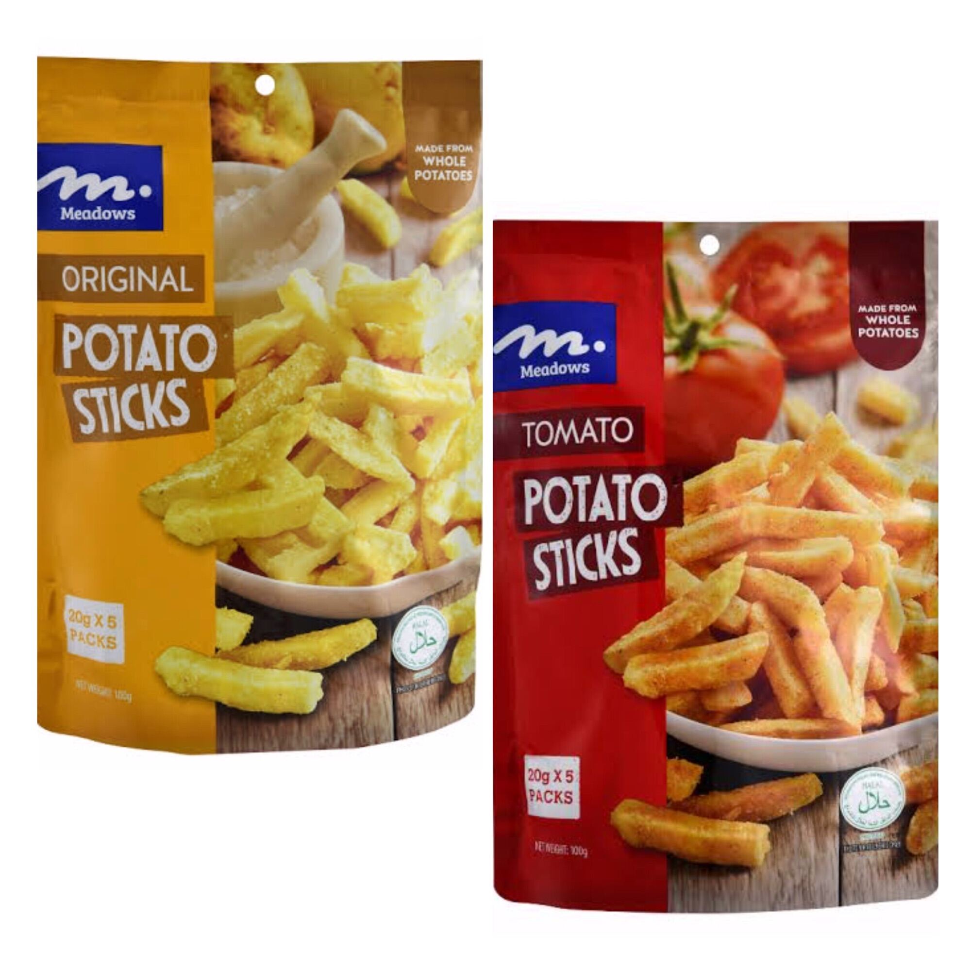 Meadows Potato Sticks Tomato/Original 100g | Lazada PH