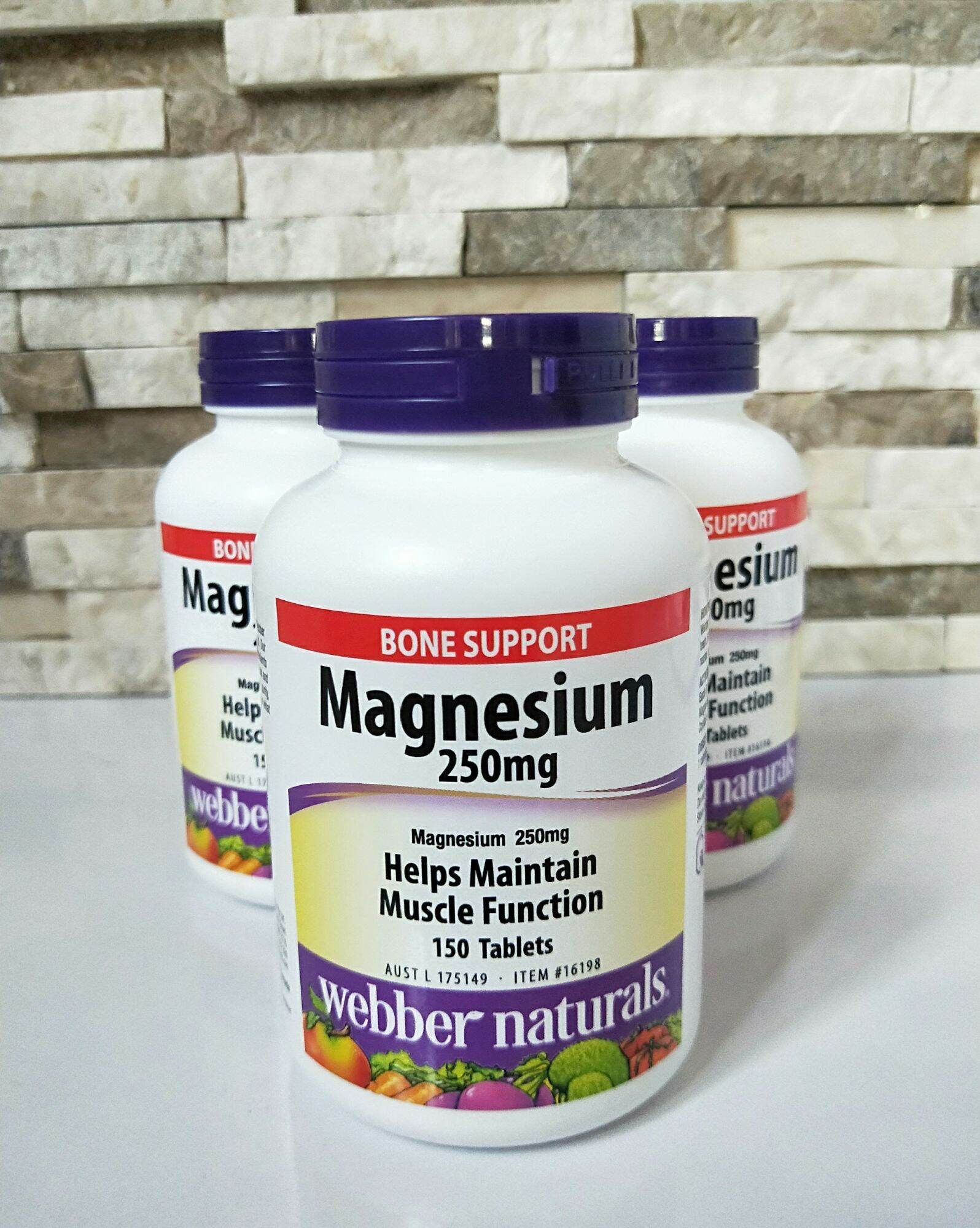 Webber Naturals Magnesium 250mg 150 tablets | Lazada PH