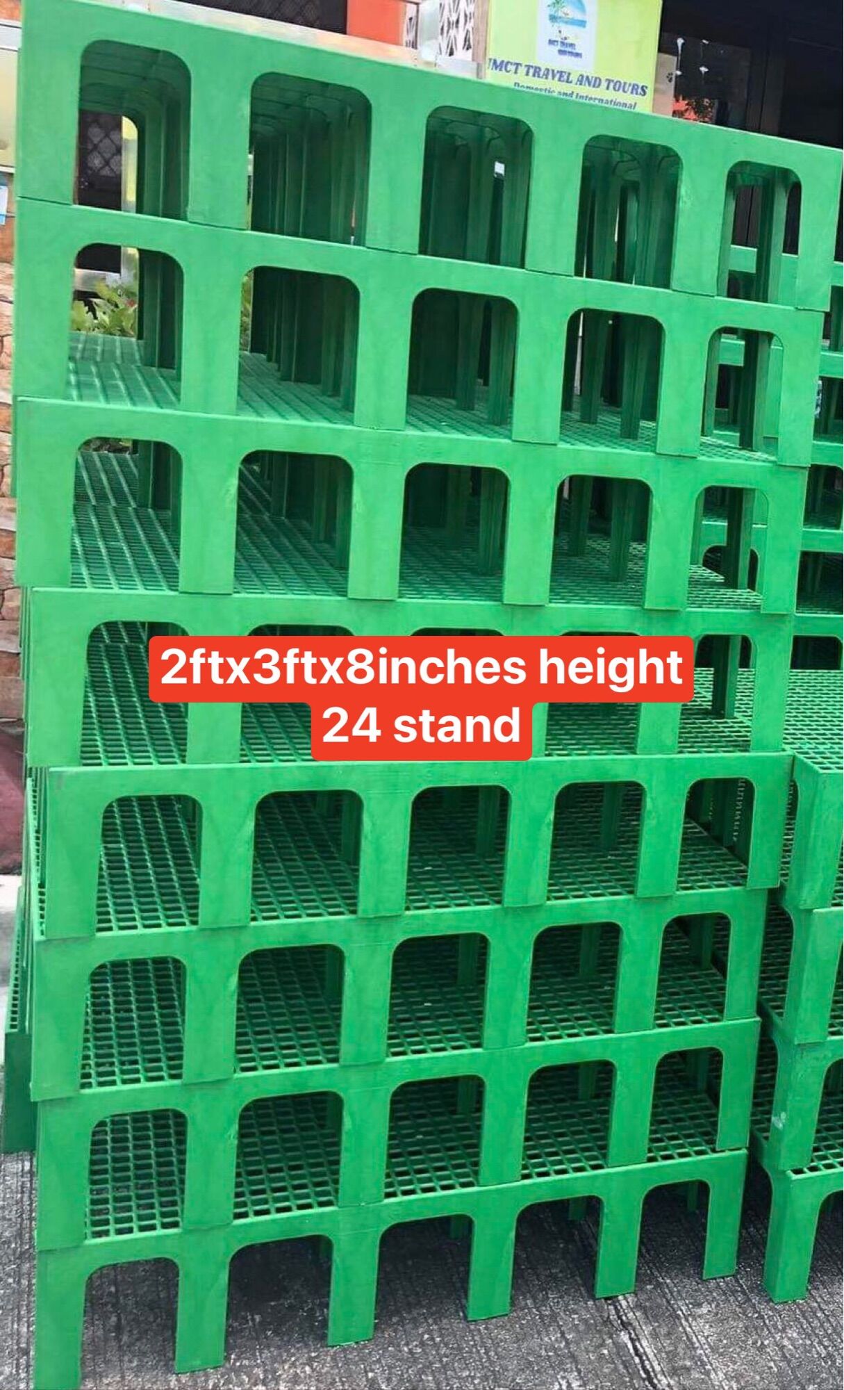 Heavy Duty Elevated Matting 2ft x 3ft x 8inches height with 24 stand ...