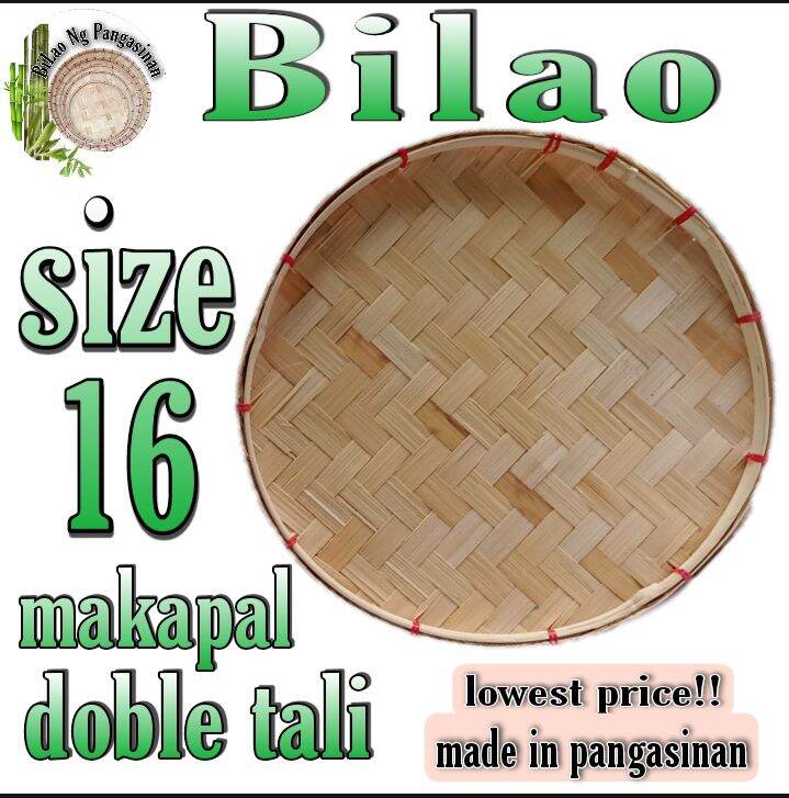 Bilao size 16" makapal large (doble tahi)(sold per piece) | Lazada PH
