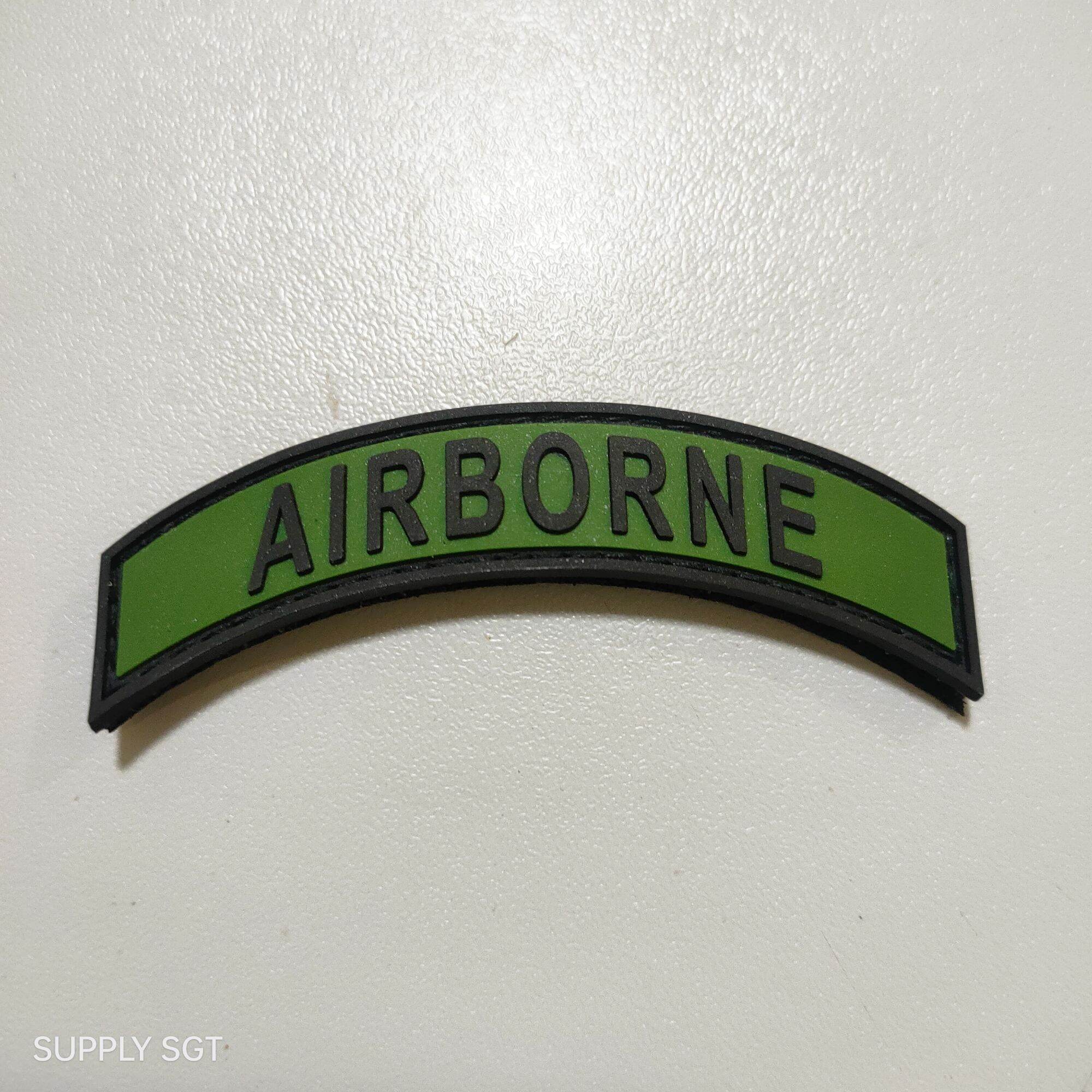 AIRBORNE RUBBERIZED PVC PATCH WITH VELCRO | Lazada PH