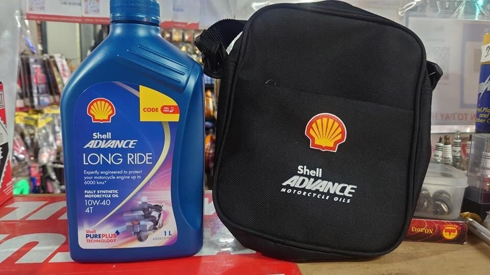 Shell Long Ride Fully Synthetic Oil w/FREE Bag | Lazada PH