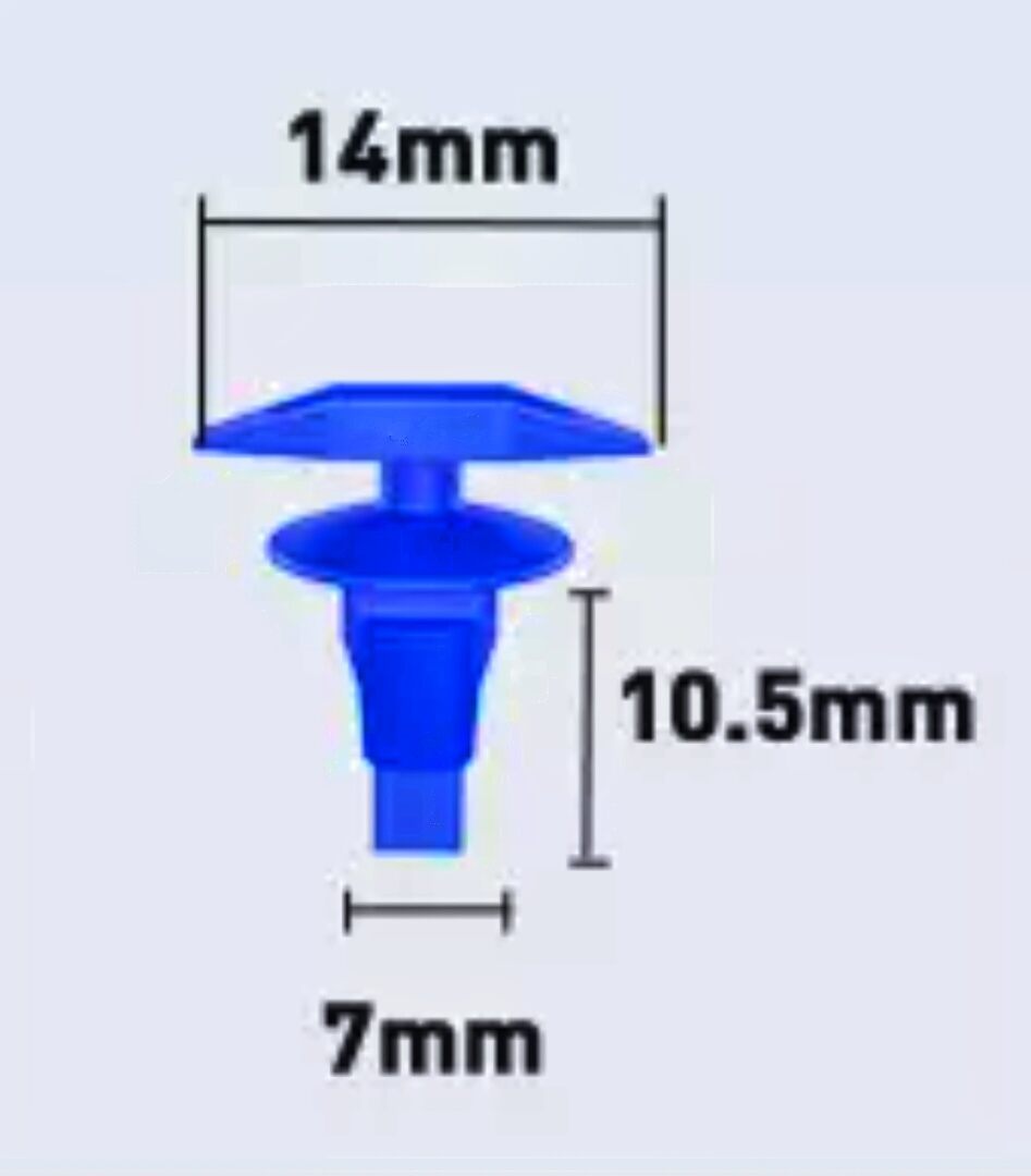 7mm Universal Car Weatherstrip Fastener Clips | Lazada PH