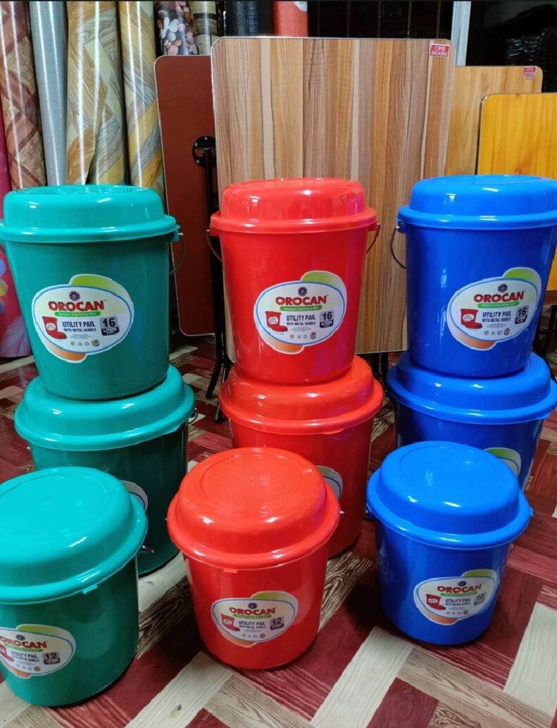 OROCAN PAIL BODY WITH STAINLESS STEEL HANDLE TIMBA BUCKET WATER ...