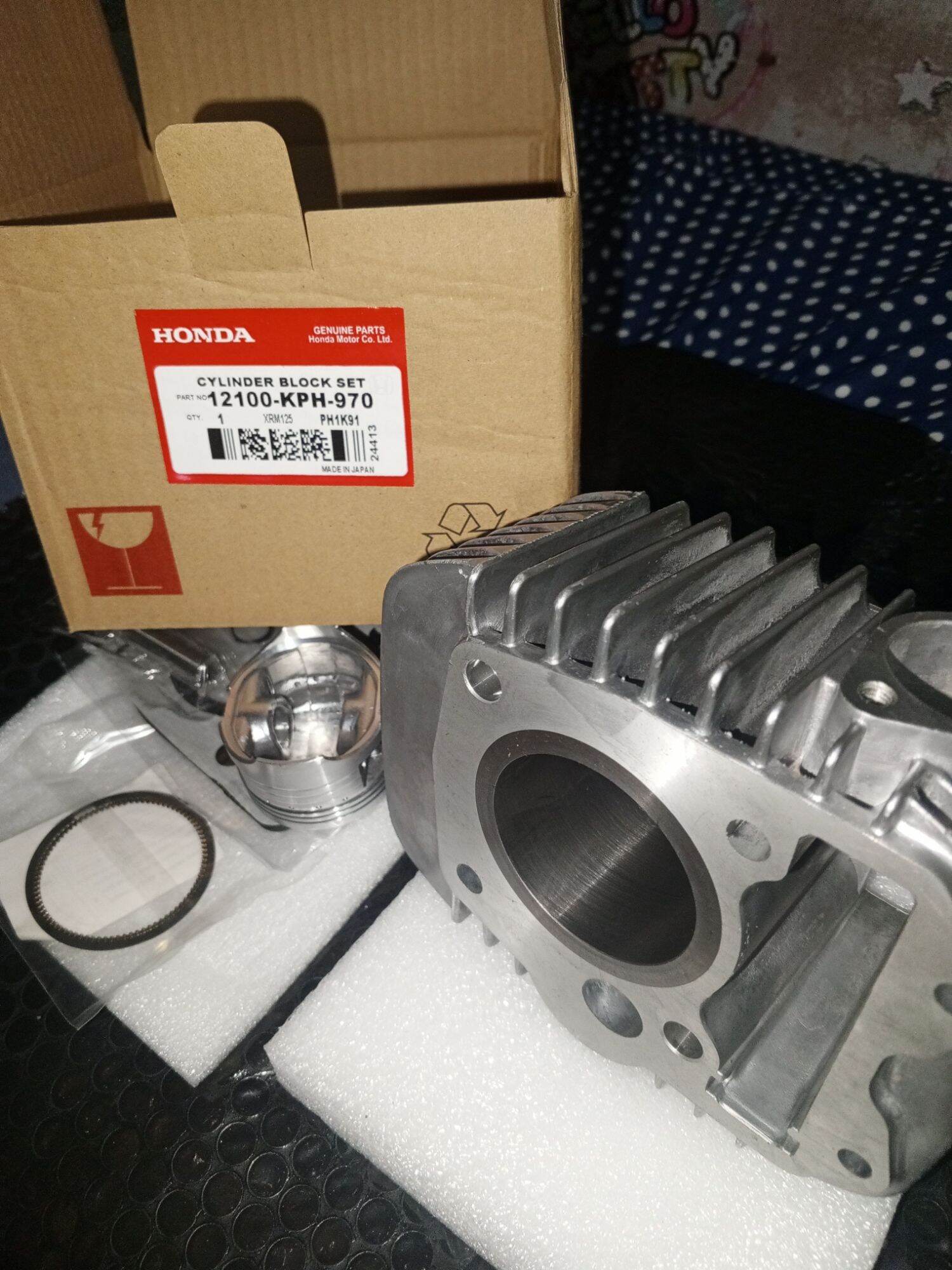 HONDA GENUINE Cylinder block set for (Wave 125/ XRM 125) STANDARD from ...