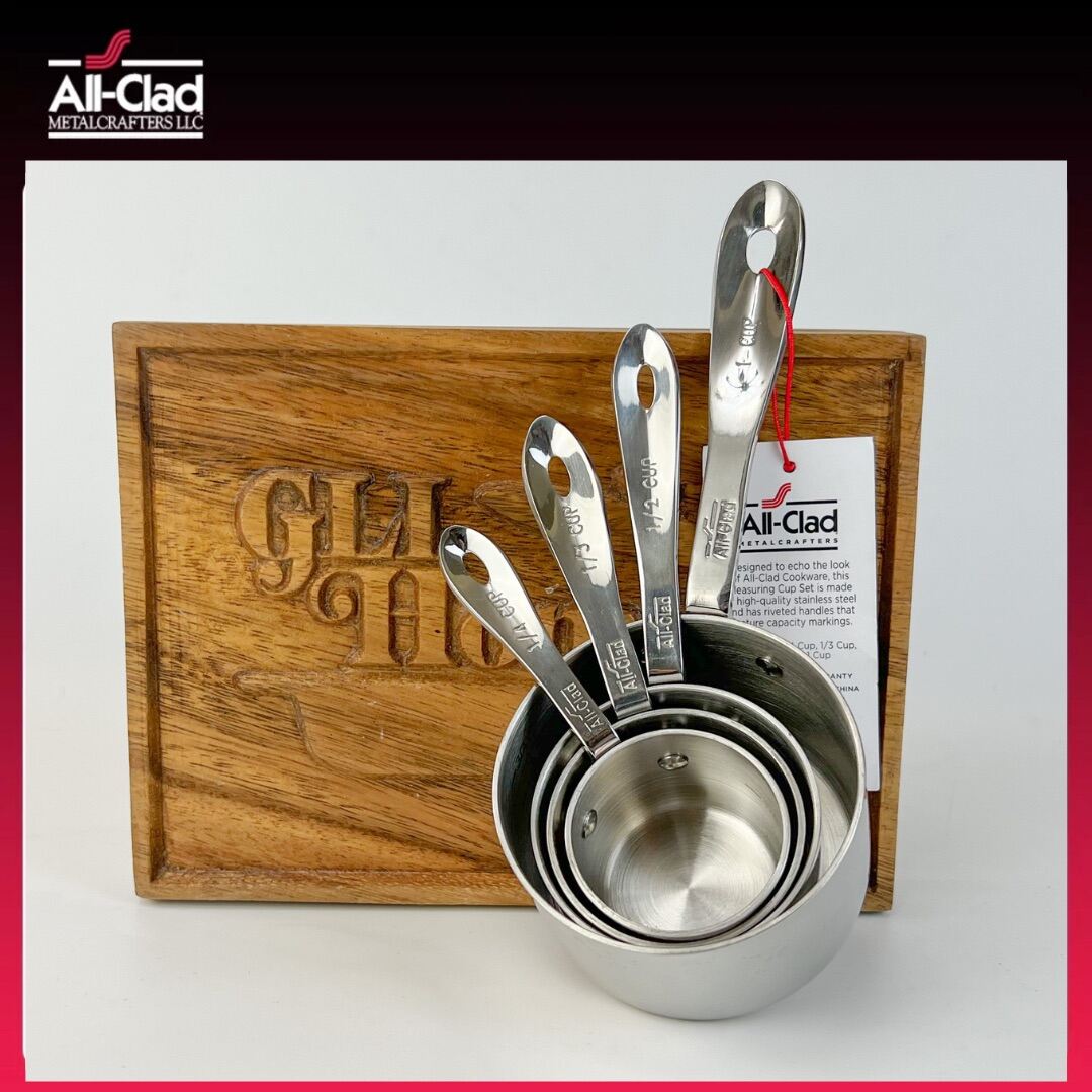 All-Clad Authentic Stainless Steel Measuring Cups Set, 4-Piece | Lazada PH