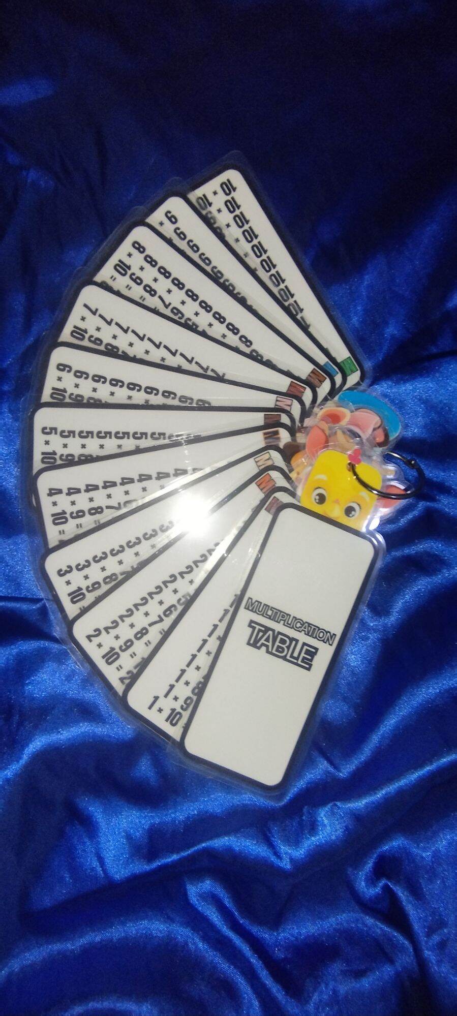 MULTIPLICATION TABLE FLASH CARDS LAMINATED MULTIPLICATION CARDS ...