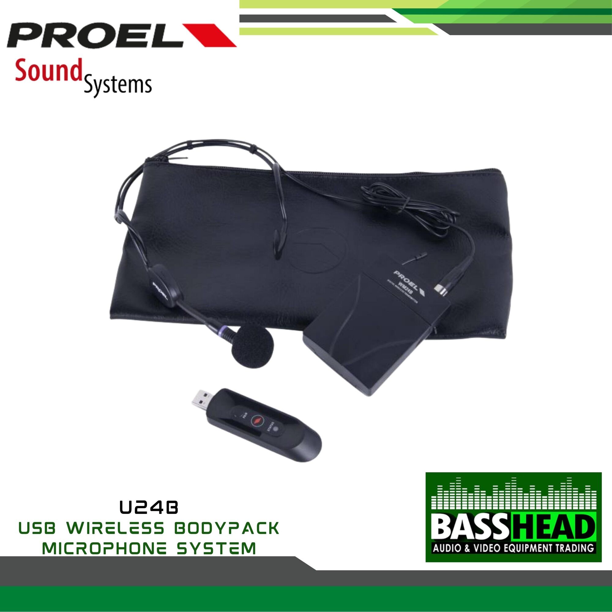 Proel U24B USB Wireless Bodypack Microphone System | Lazada PH