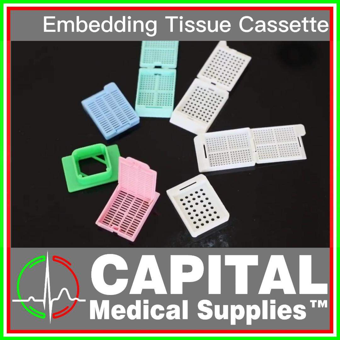 Laboratory Embedding Tissue Cassette color white with Lid 10 pcs/pack ...
