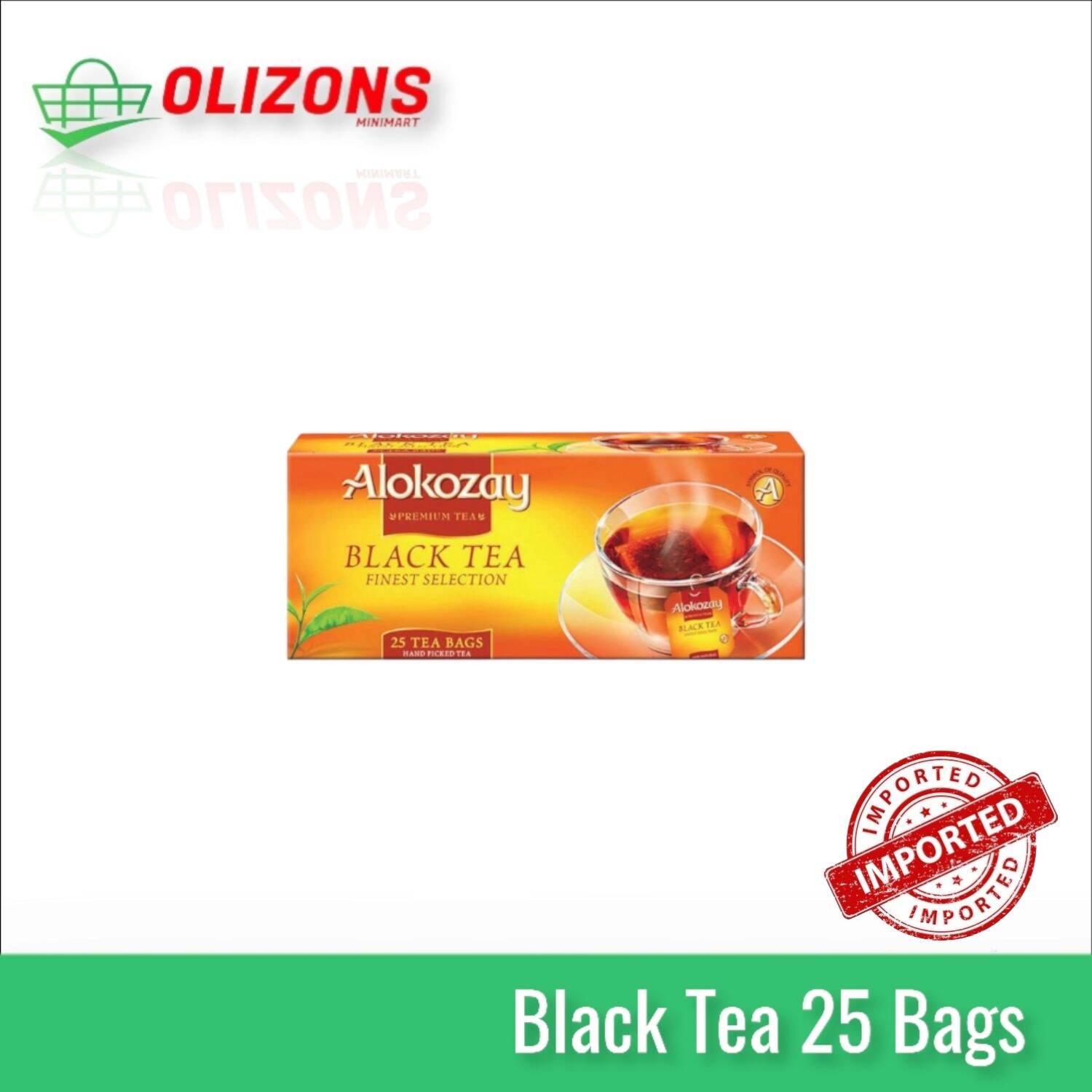 PROMO with FREE MUG • Alokozay Greentea / Black Tea • 25 Tea Bags (Hand ...