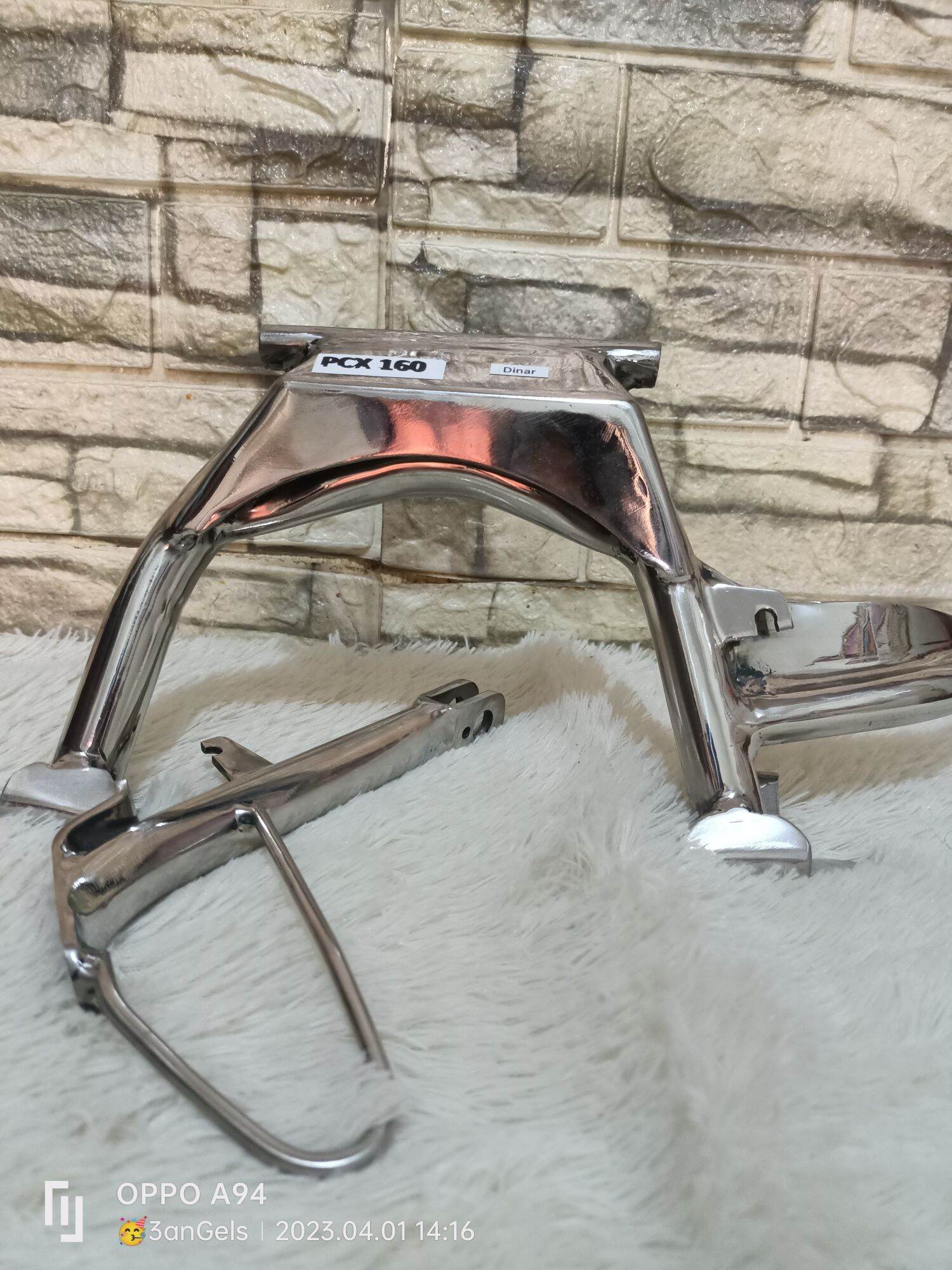 HONDA PCX 160 LOWERED(-1inch)STAINLESS SIDE AND CENTER STAND W/O SPRING ...