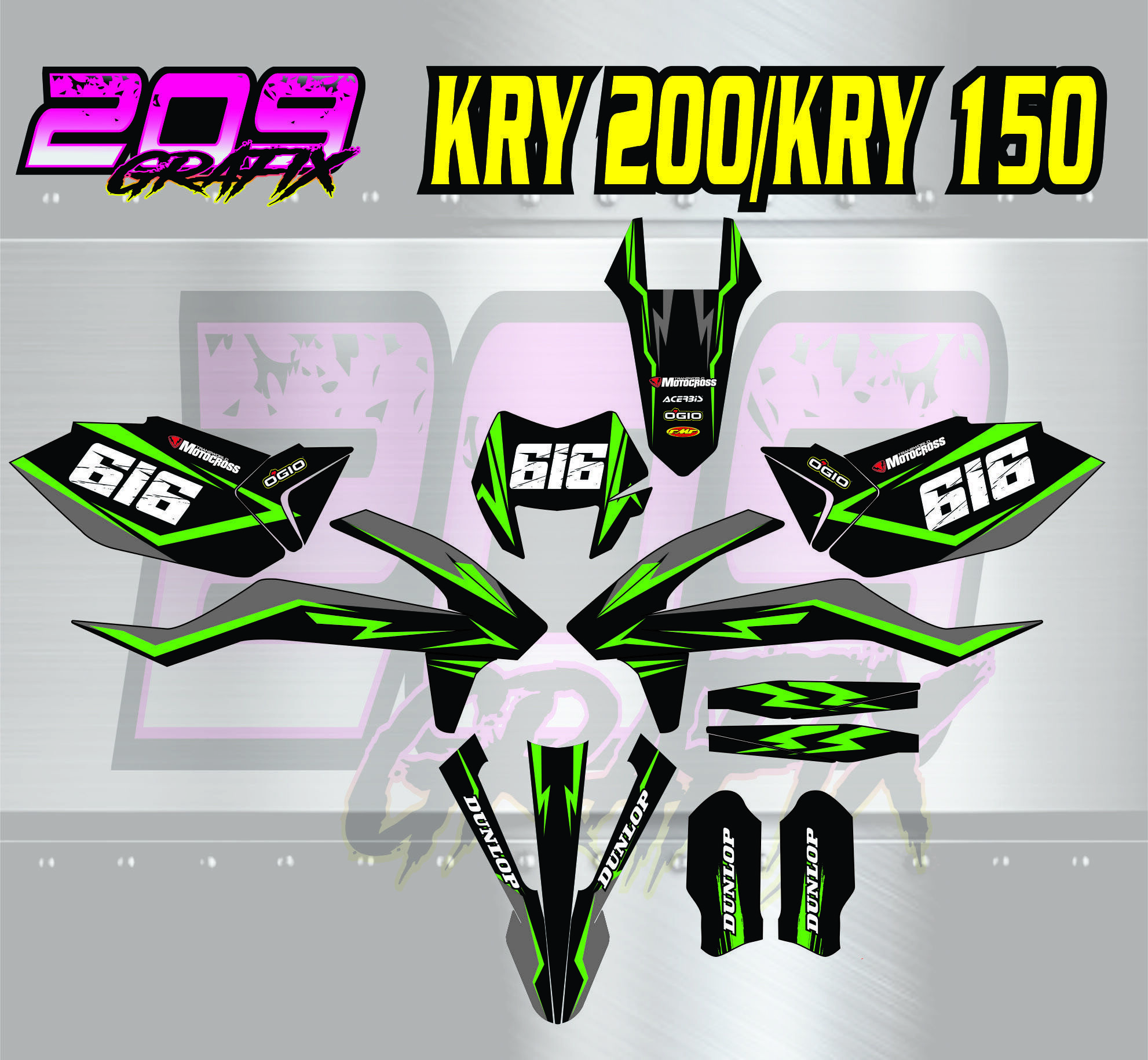 RUSI KRY 200, KRY 150 FULL BODY DECALS | Lazada PH