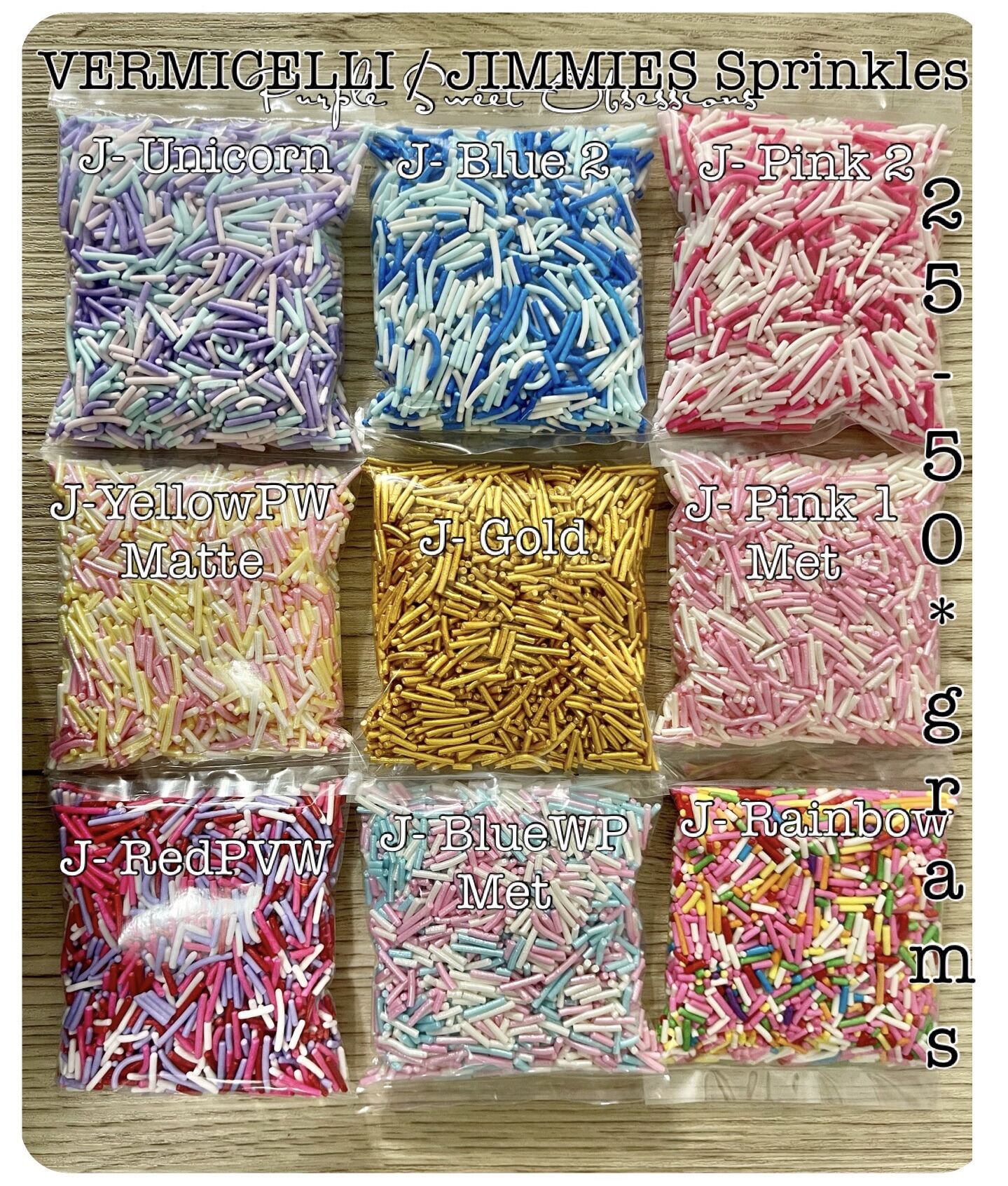 Vermicelli Sprinkles / Jimmies Candy Sprinkles for cake decoration ...