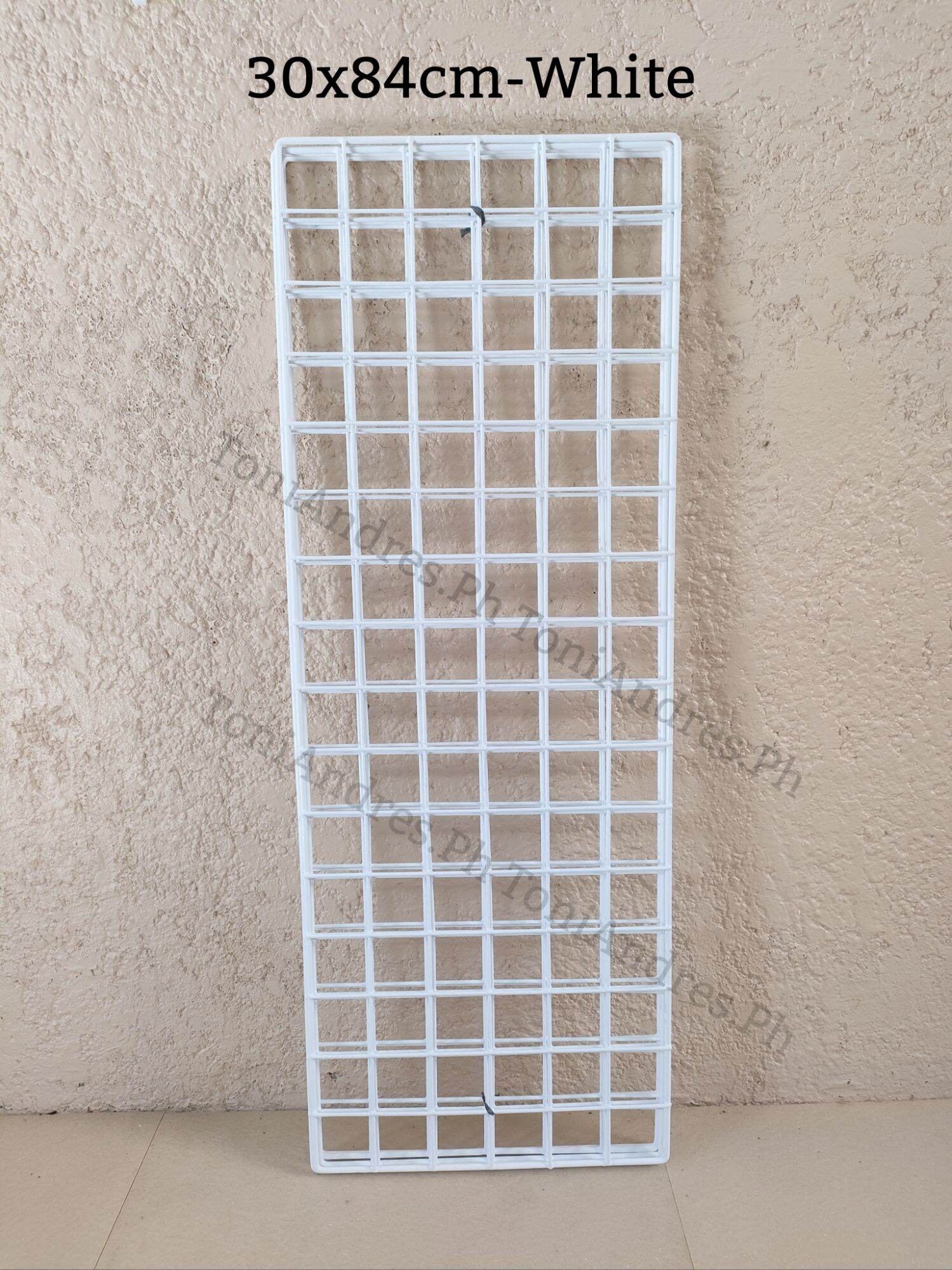 (30x84cm) Wire Mesh Grid Wall Hanging Screen Wall Decor Organizer ...