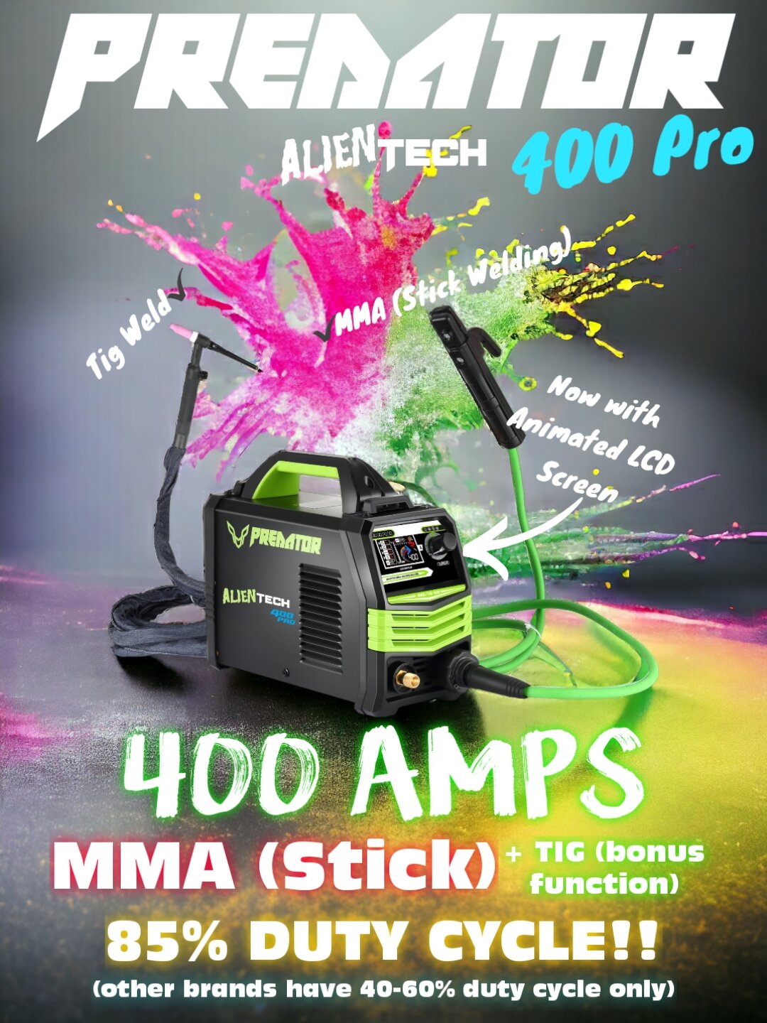 Predator 400 amps mma inverter welding machine v3.0 (March 2024 model ...