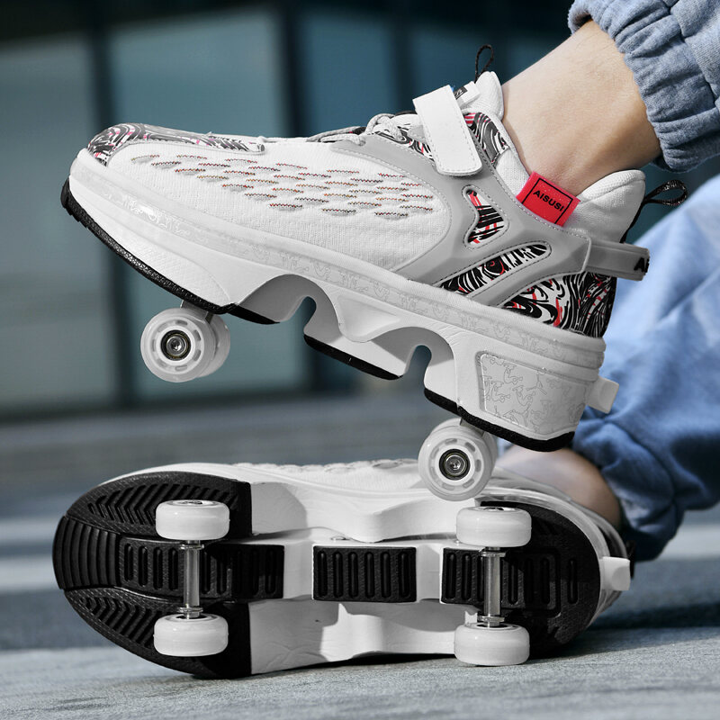 Transformative Shoes Heelys Four-Wheel Walking Boys and Girls Walking ...