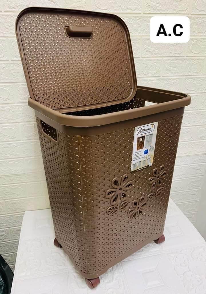 Laundry Basket with wheels 60 Liters | Lazada PH