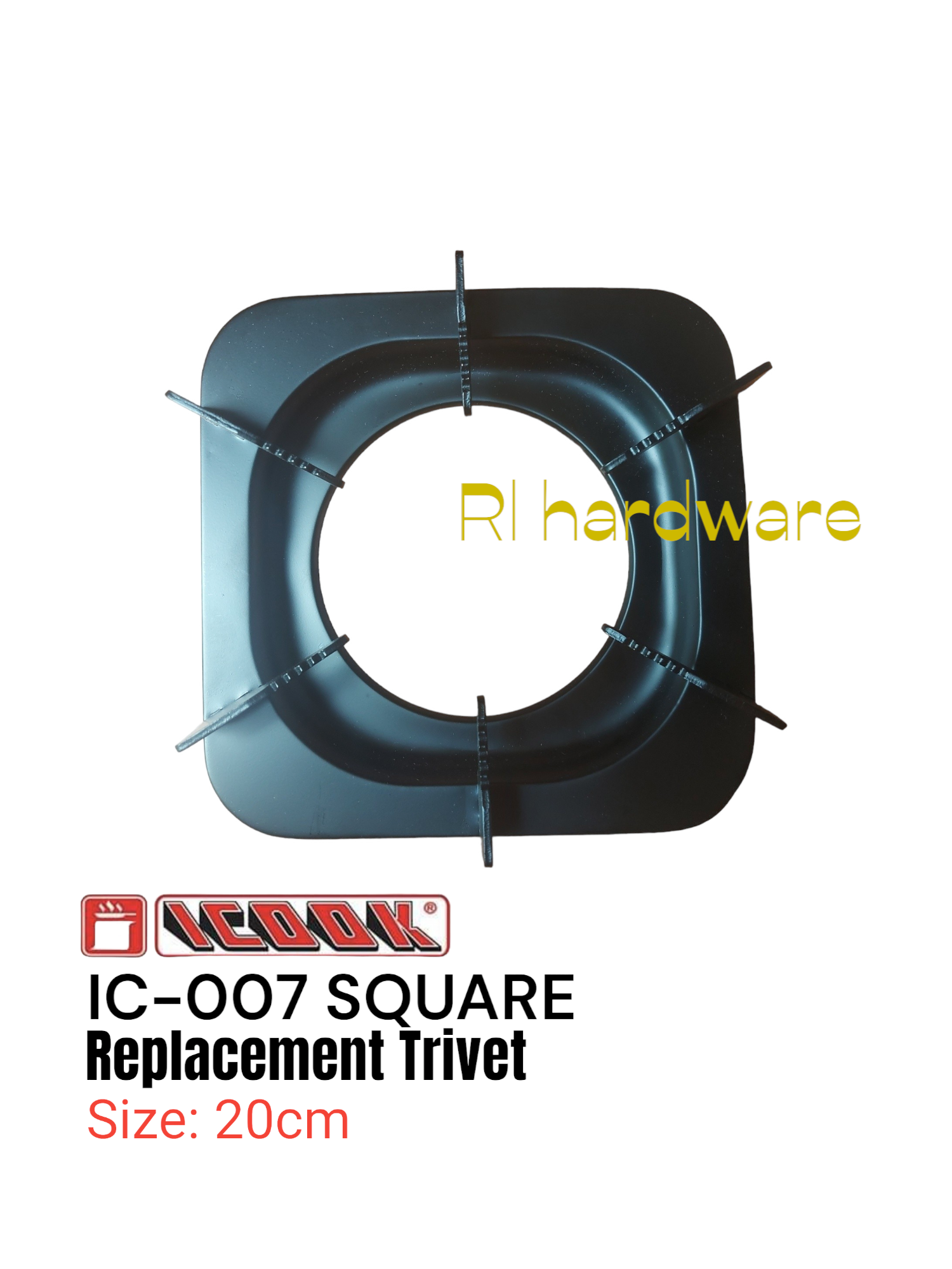 IC-007 PORCELAIN BLACK TRIVET (SQUARE) | Lazada PH