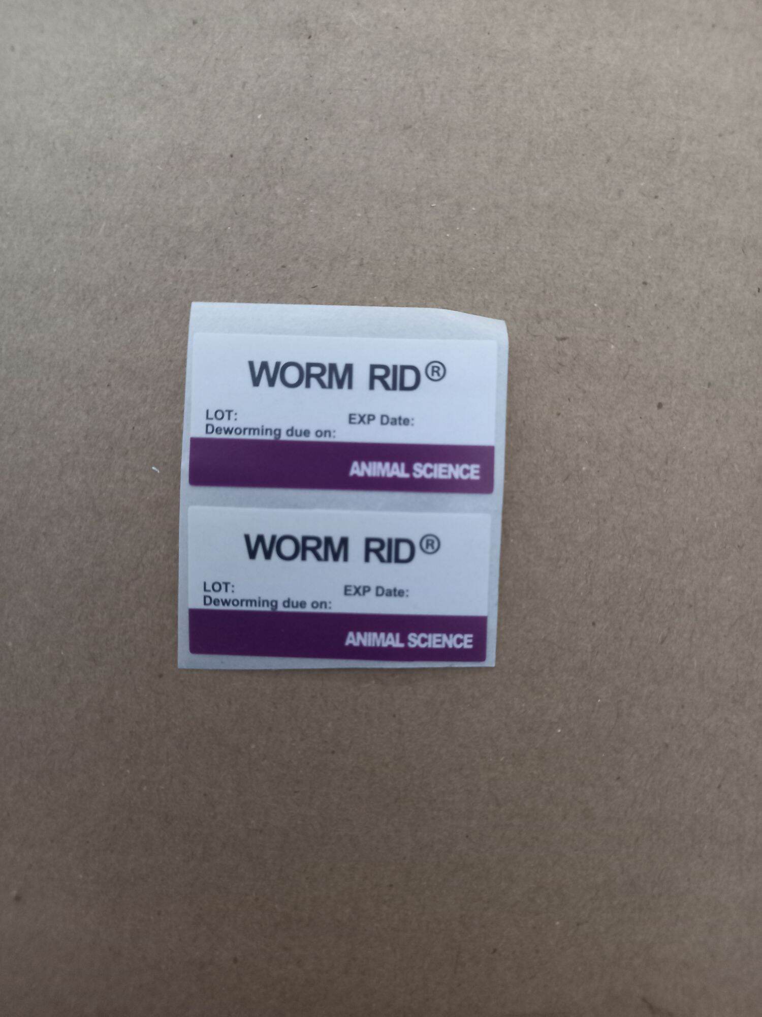 Wormrid Tablet Dewormer & Dewormer Sticker( SOLD PER TABLET & SOLD ...