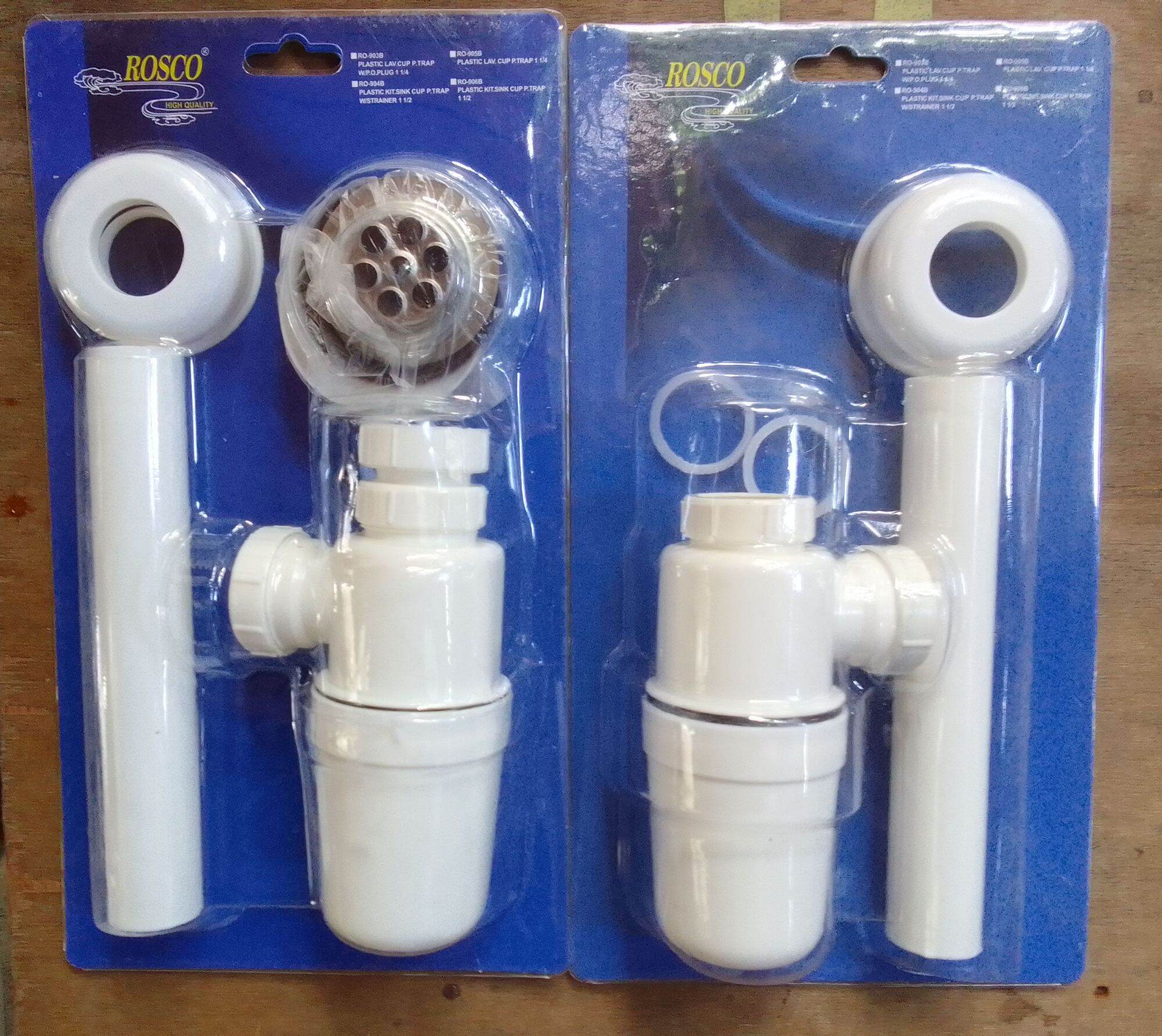 ROSCO PLASTIC LAVATORY/ KITCHENCUP P TRAP (WITH P.O. PLUG / WITHOUT ...