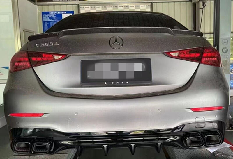 Mercedes-Benz 2022 New C- Class W206 C200l C260l Modified AMG Rear Lip Tailpipe Surrounded ...