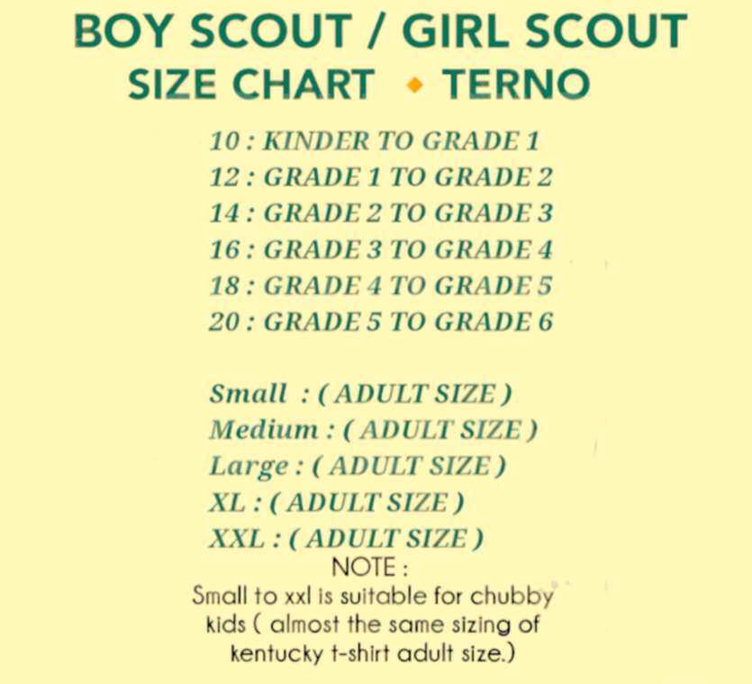 8 in 1 Bsp Kid Scout Uniform Complete set for kids boy | Lazada PH