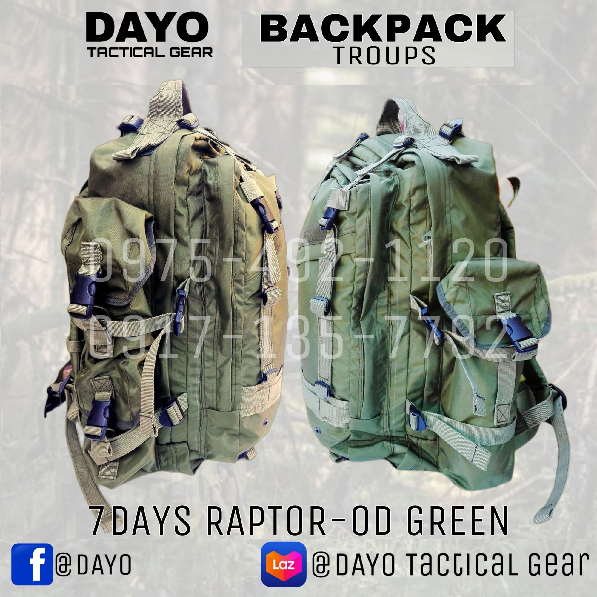 (DAYO) 7DAYS RAPTOR BACKPACK | Lazada PH