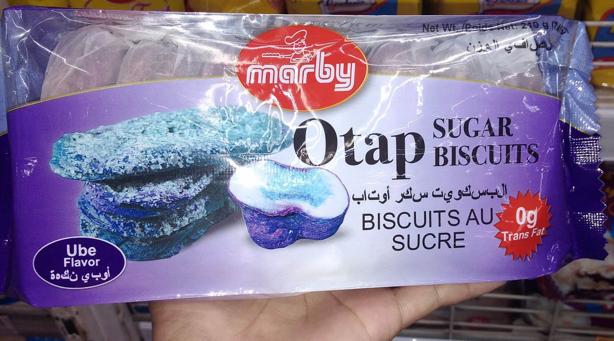 MARBY OTAP SUGAR BISCUIT (UBE FLAVOR) 210g/pack | Lazada PH