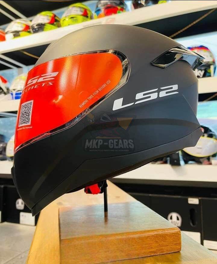 LS2 Flash Mono Helmet with Spoiler and Smoke Lens | Lazada PH