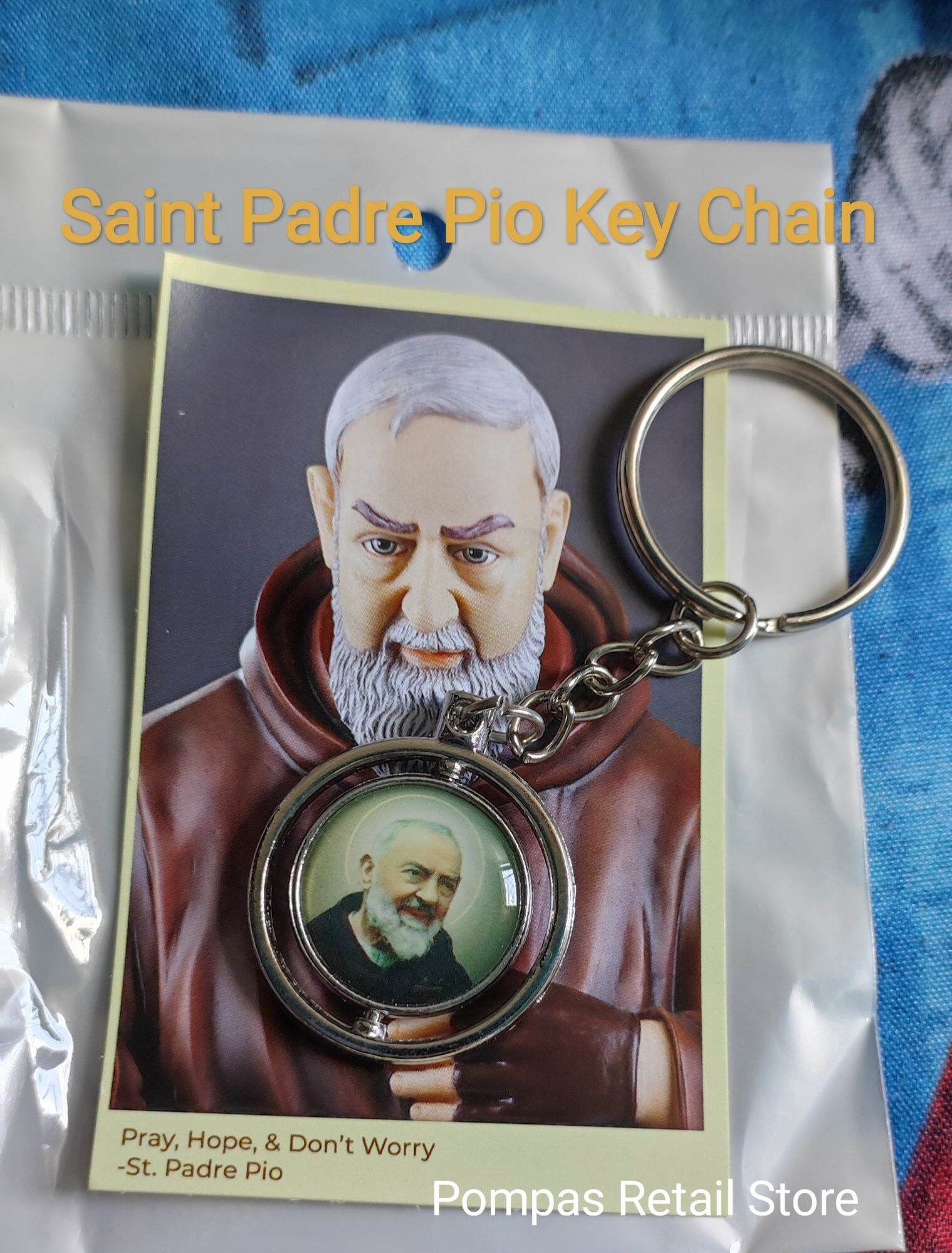Key Chain Saint Padre Pio PASABUY From National Shrine Santo Tomas Batangas