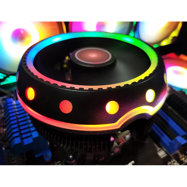 COOLMOON UFO RGB CPU COOLER 12V 3PIN UNIQUE APPEARANCE AUTO RGB | Lazada PH