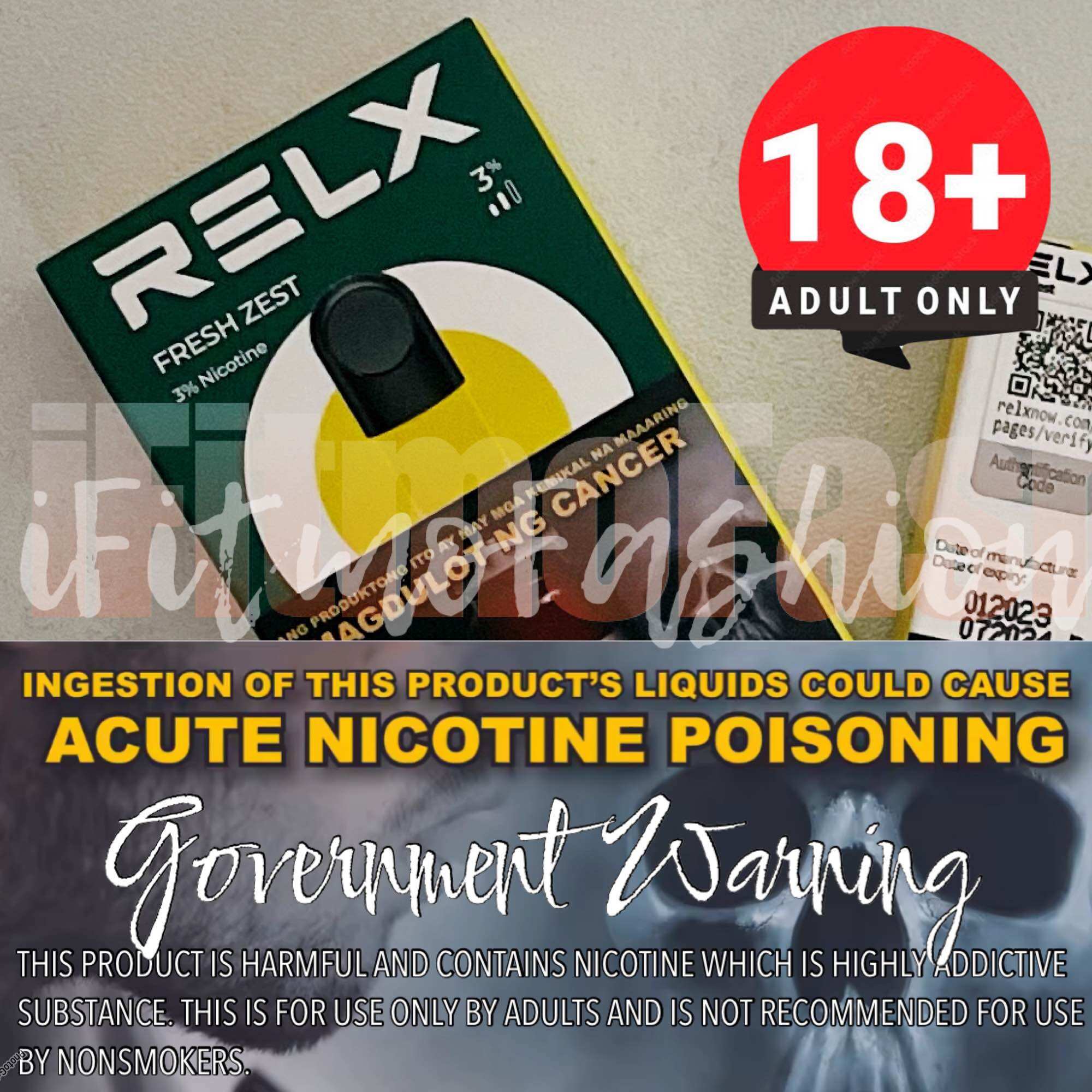 RELX Pod GHW FRESH ZEST for Infinity Essential Phantom Artisan Breeze ...