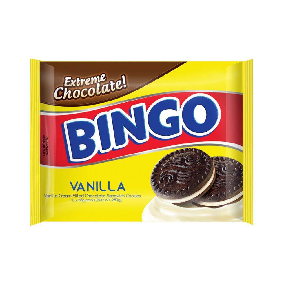 BINGO Cream filled Chocolate Sandwich Cookies 10s | Lazada PH