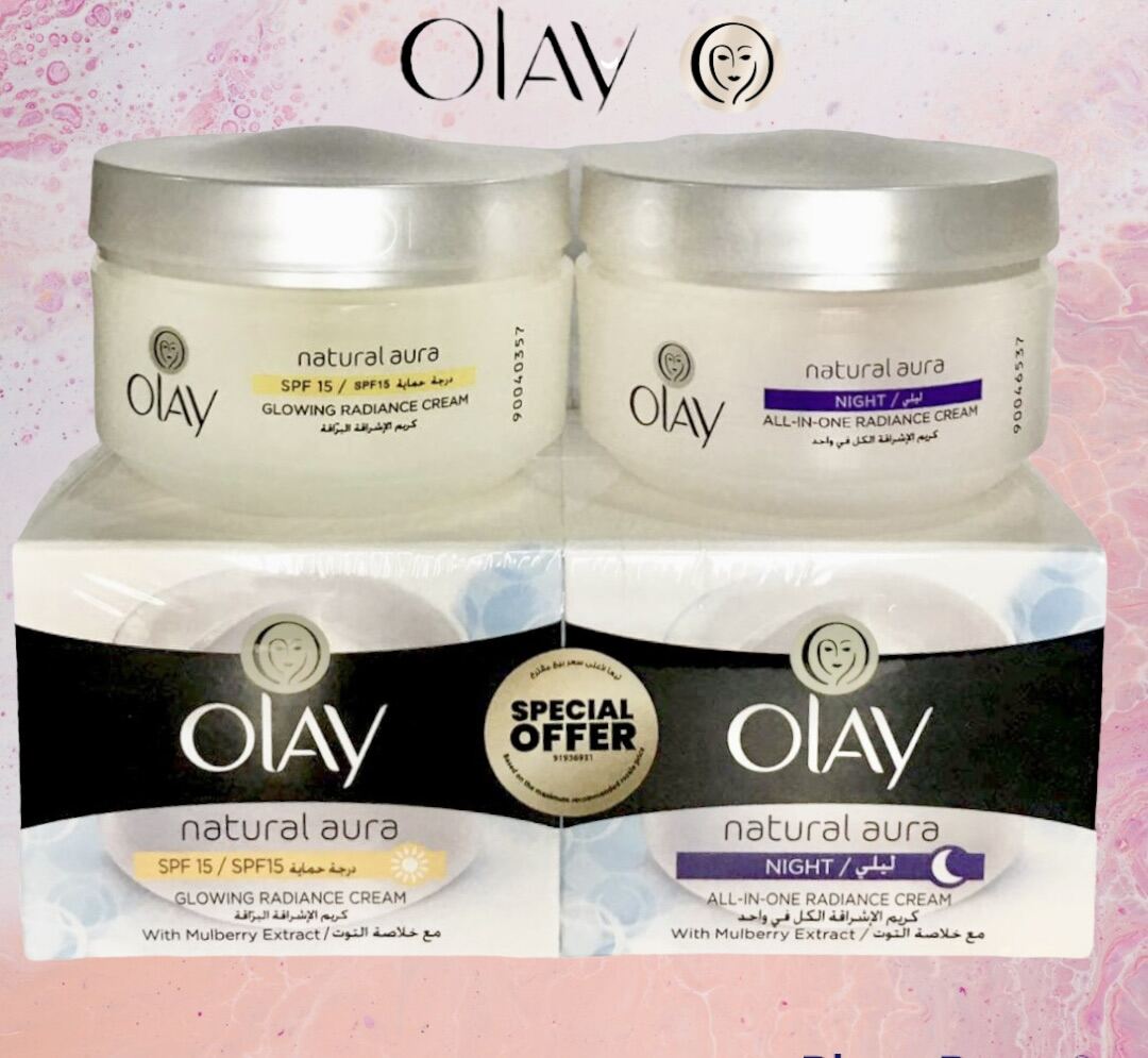 Olay Natural Aura Day & Night Glowing Radiance Cream SPF15 50g Ex.2024 | Lazada PH