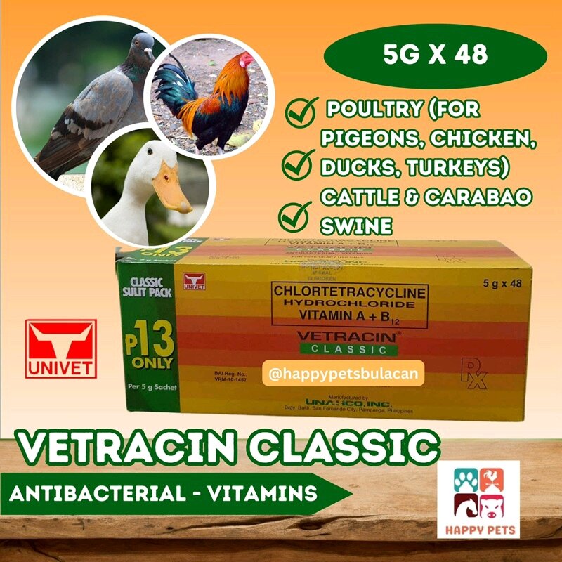 Vetracin Classic 5g X 48 sachets | Lazada PH